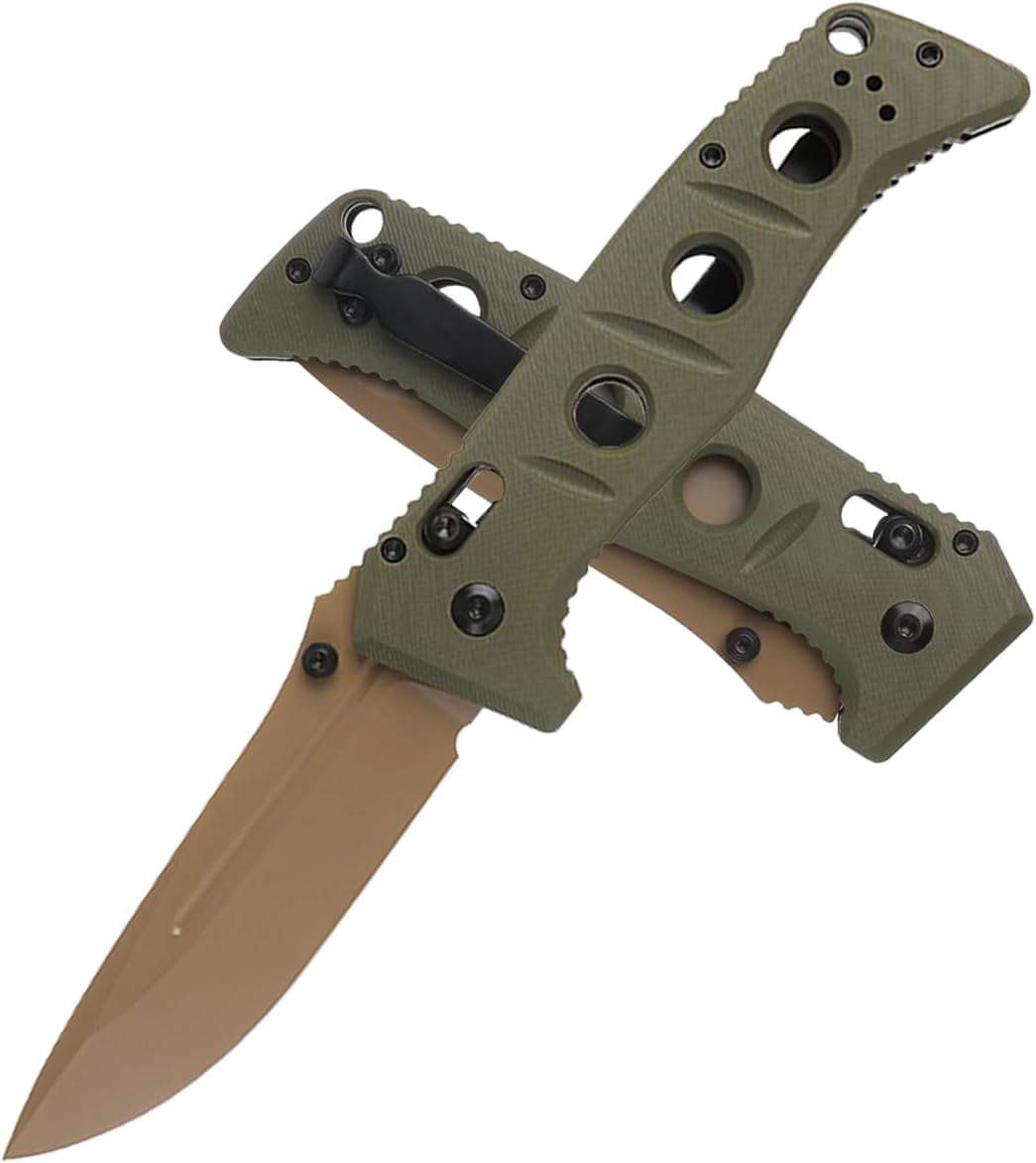 275 Folding Knife with Clip, Foldable G10 Handle Portable Pocket Knives ...