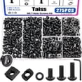 275PCS M5 T-Nuts and Bolts Kit for 2020 Aluminum Extrusion Hardware,T ...
