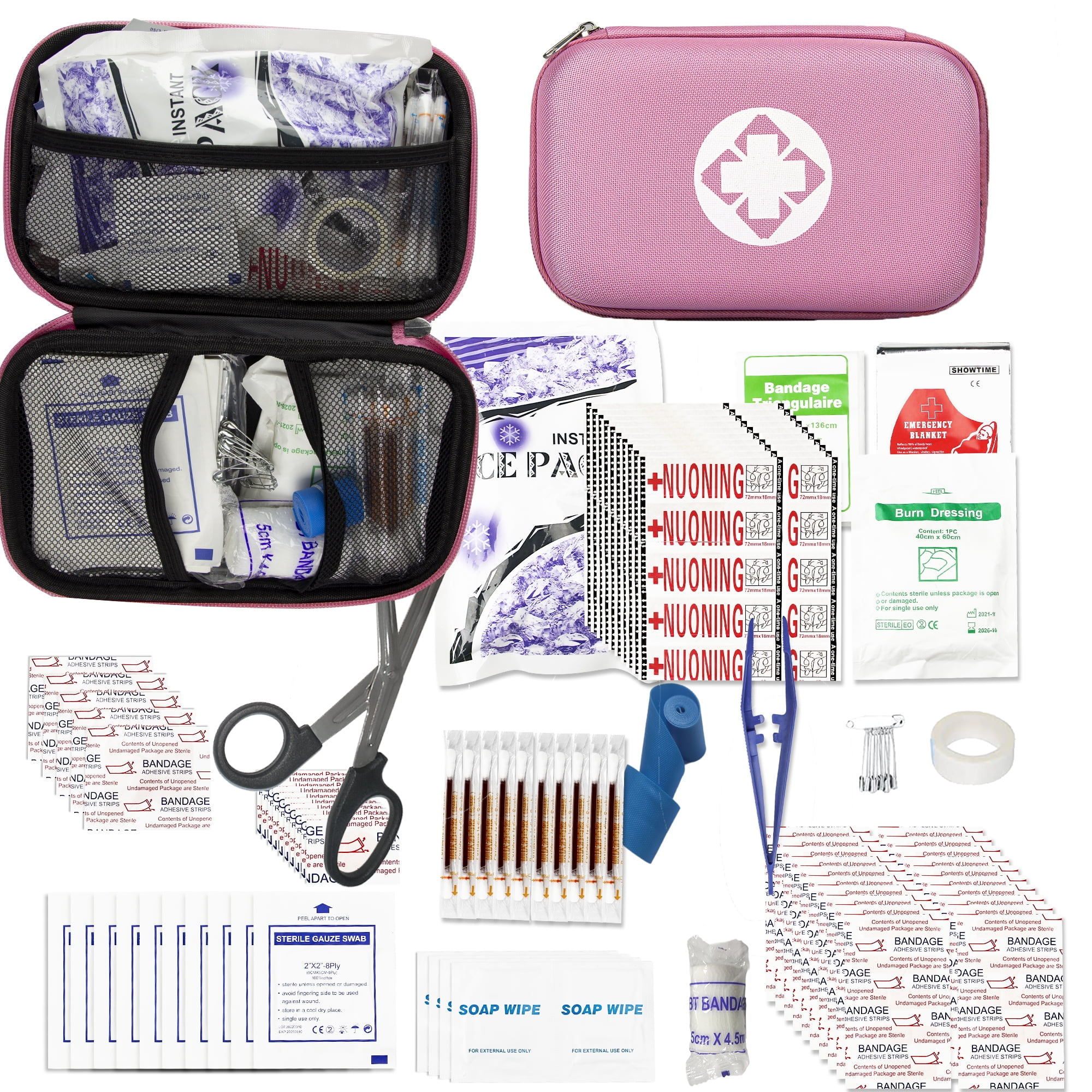 275Pcs Personal Pink First Aid Kit Survival Home Essentials Survival ...