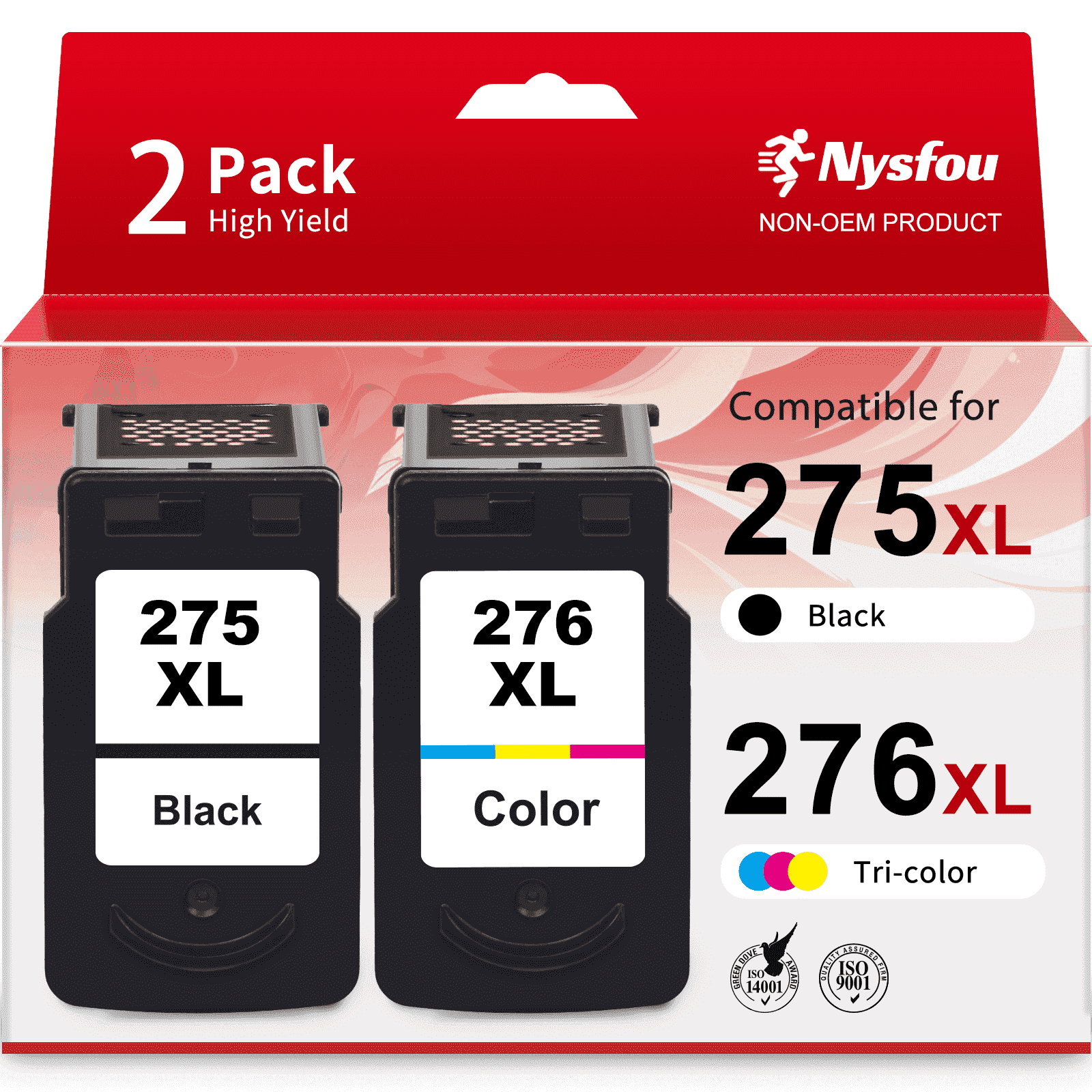 Nysfou 275XL 276XL Ink Cartridges for Canon PIXMA Printer Series ...