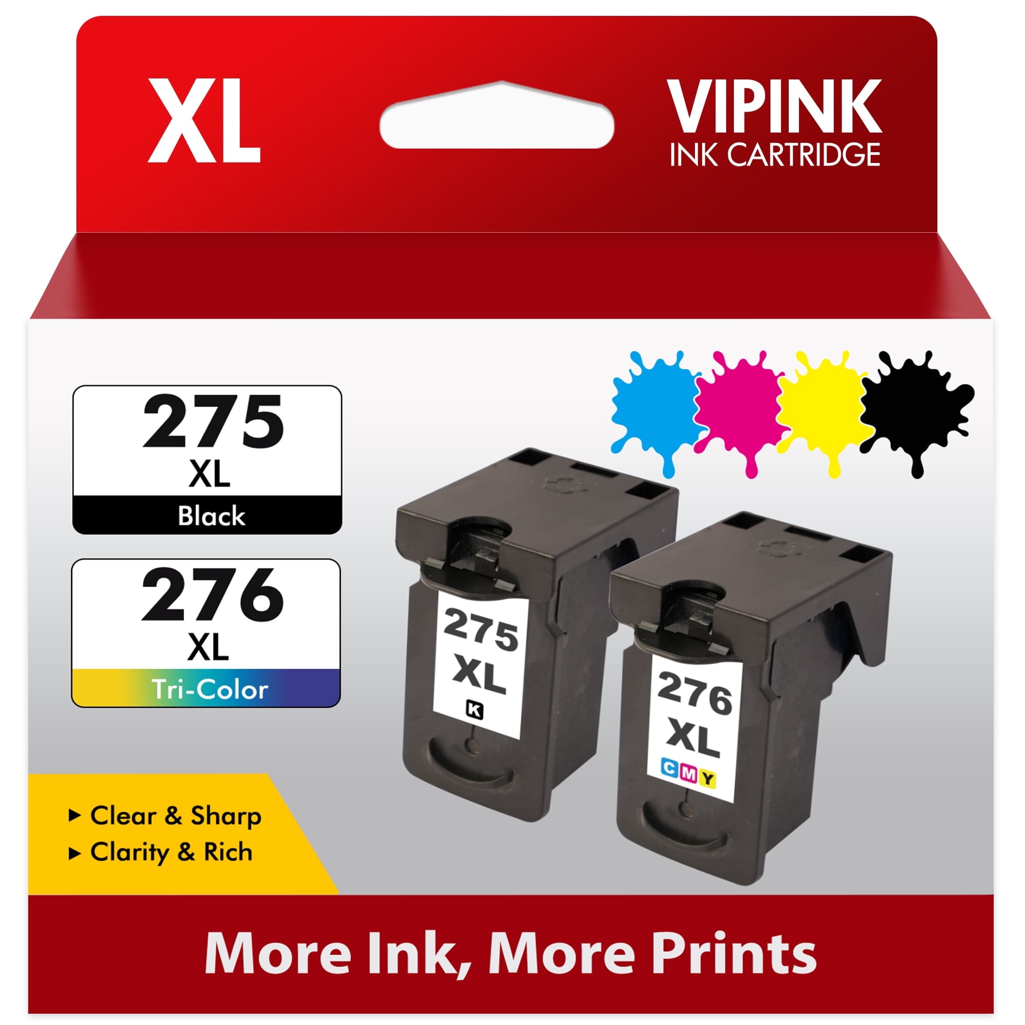 275XL Ink Cartridges Compatible for Canon Ink 275 and 276 for Pixma ...