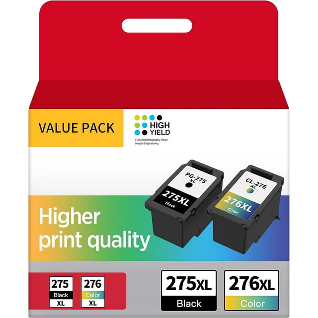 Canon 275XL Ink Cartridges (2 Pack), For PIXMA TS3520, TS3522, TR4720 ...