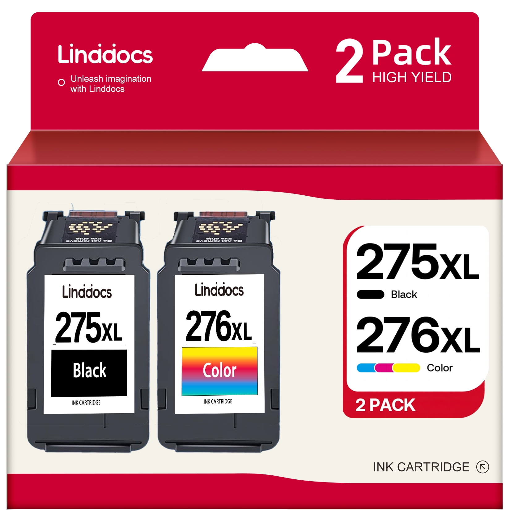 Canon 275XL Inkjet Cartridges, 2 Pack (Black, Tri-color), for PIXMA ...