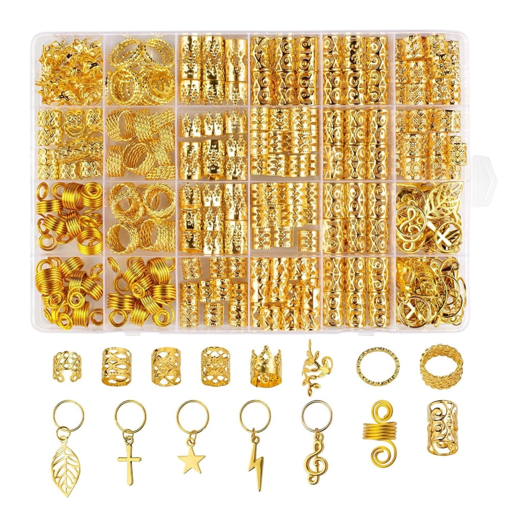 275pcs Hair Cuffs Clip Hair Rings for Unisex Braids Dreadlocks Styling ...