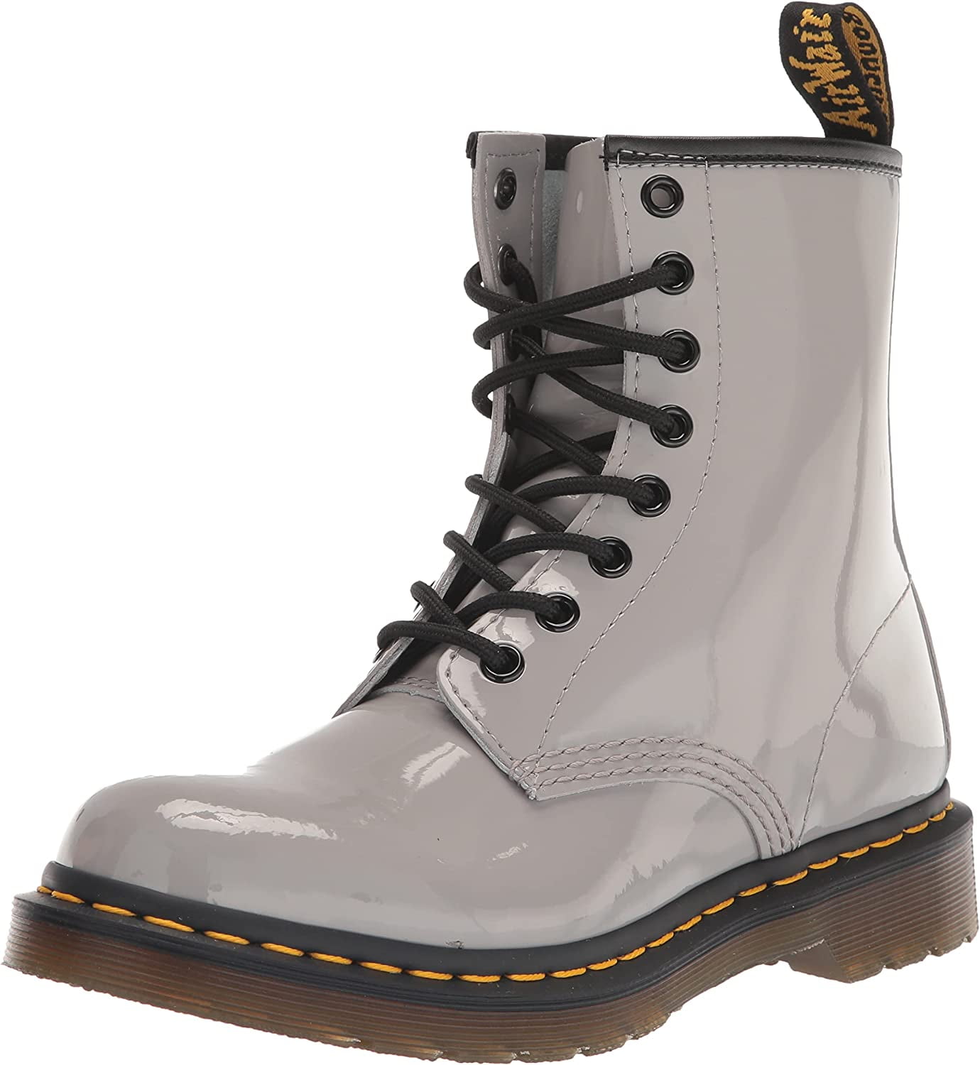 27635076 Dr. Martens Women 1460 W Patent Lamper Boot PATENT LAMPER ZINC ...