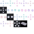 276Pcs 18 Style Resin Imitation Pearl Bead Caps 3-Petal 5-Petal Multi ...