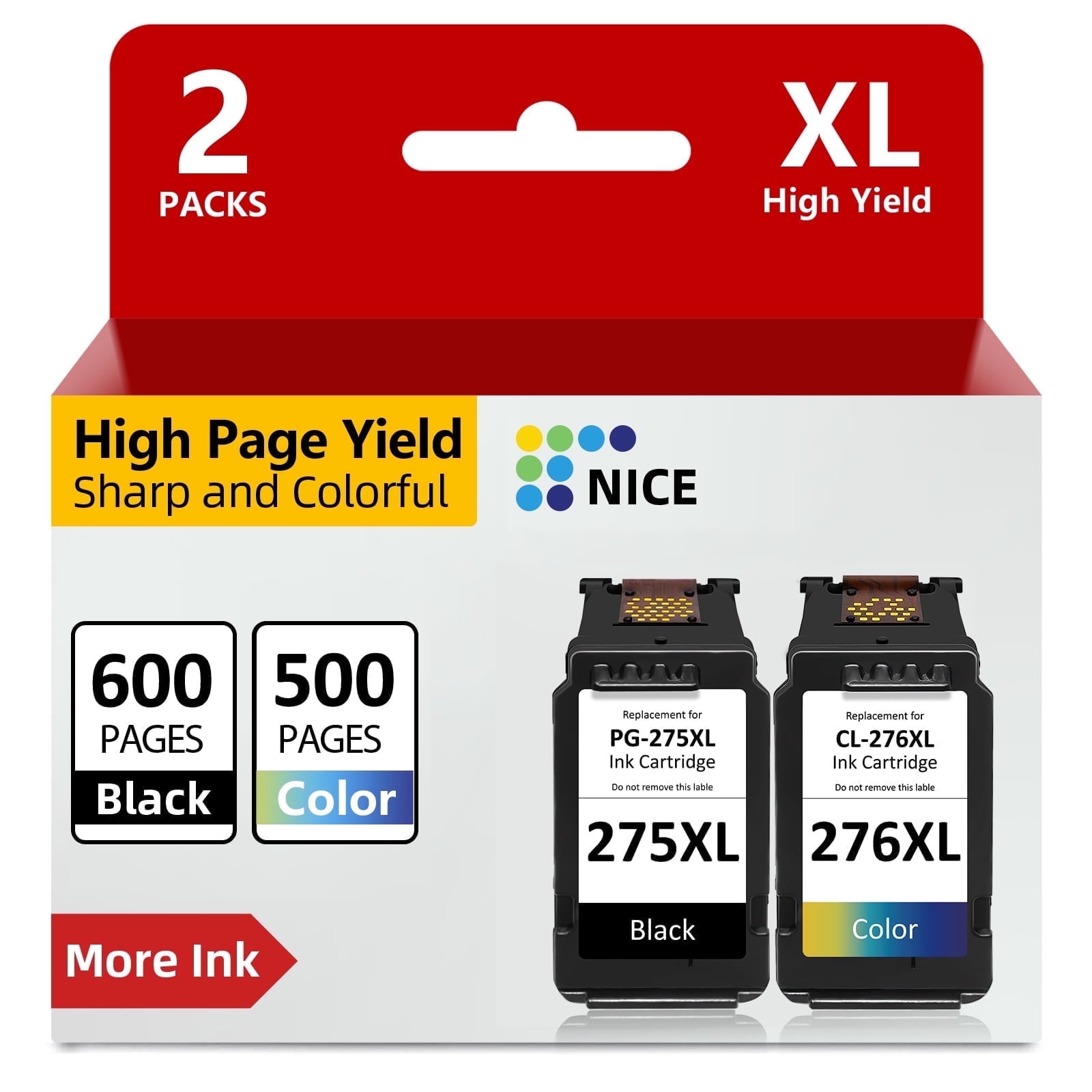 Canon PG-275XL CL-276XL Printer Refill Cartridges for Pixma TS3500 ...