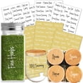 278 Pcs Clear Spice Labels Stickers Preprinted Waterproof,Small ...