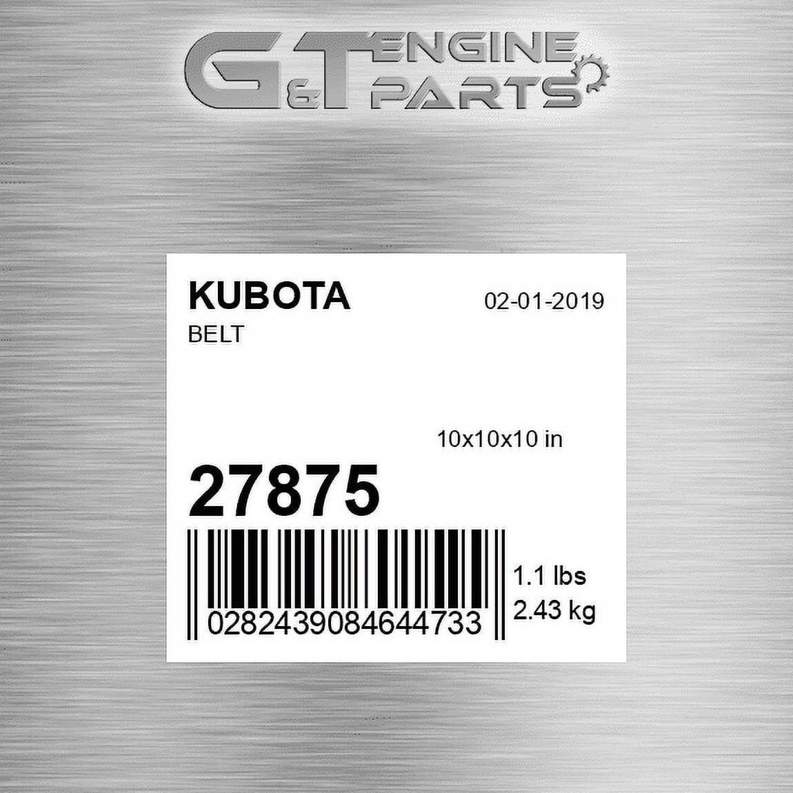 27875 BELT fits KUBOTA (New OEM) - Walmart.com