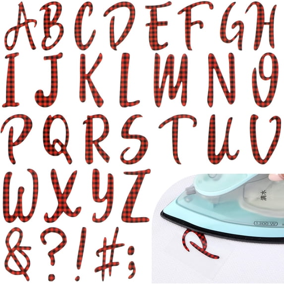 279 Pieces Graduation Iron on Letters 1.5 Inch A-z Flock Transfer ...