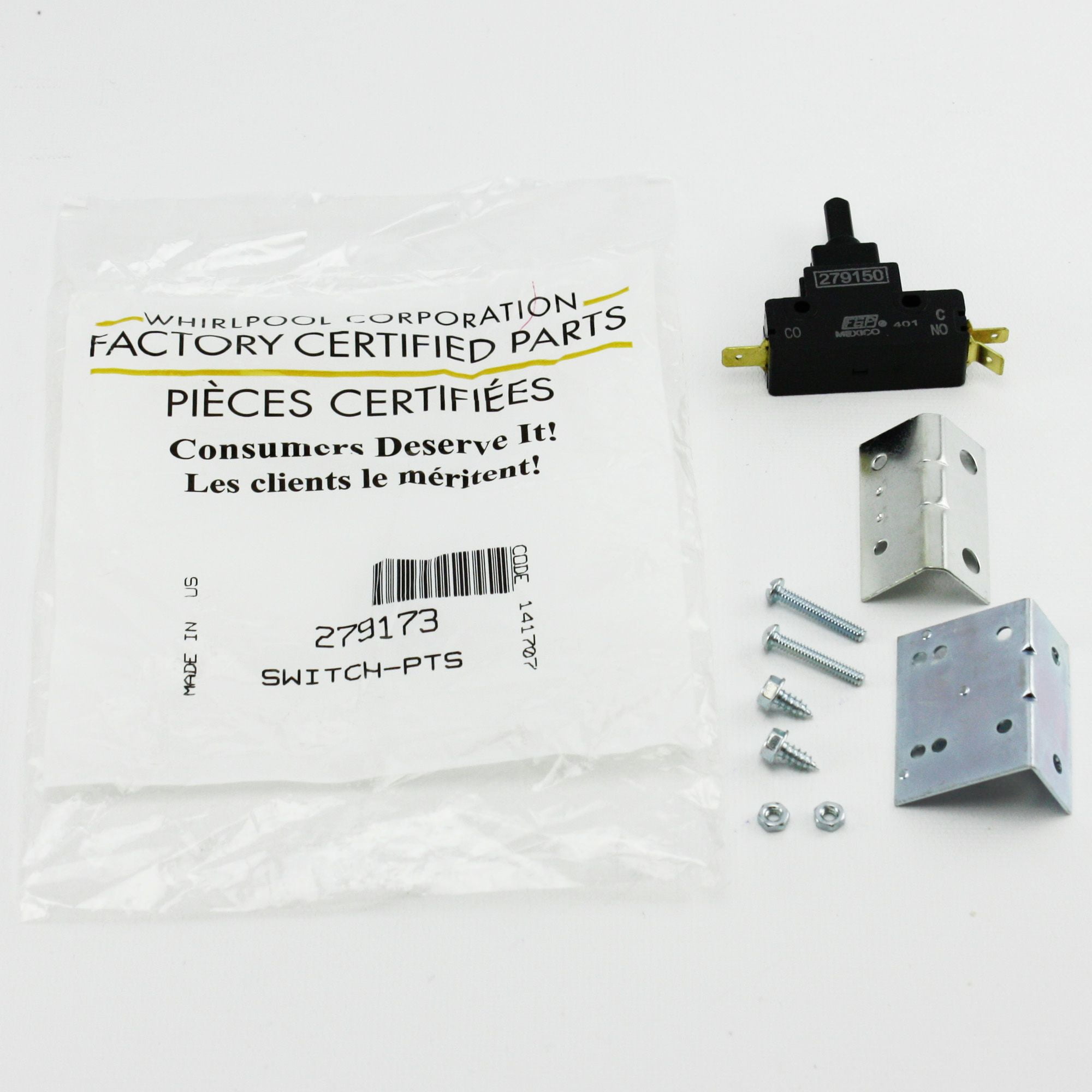 Whirlpool Genuine OEM 279173 Clothes Dryer Push to Start Switch ...