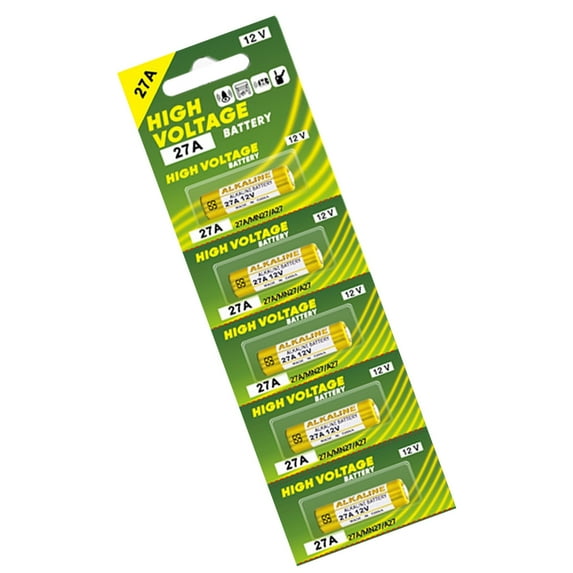 27A 12V Alkaline Batteries , 5pcs/pack L828/UM27A/27AE/K27A/8LR732 Dry ...