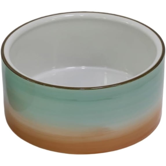 27OZ Ceramic Dog Bowl - 6 Inch Small Food Water Bowl, Heavy Non-Slip ...