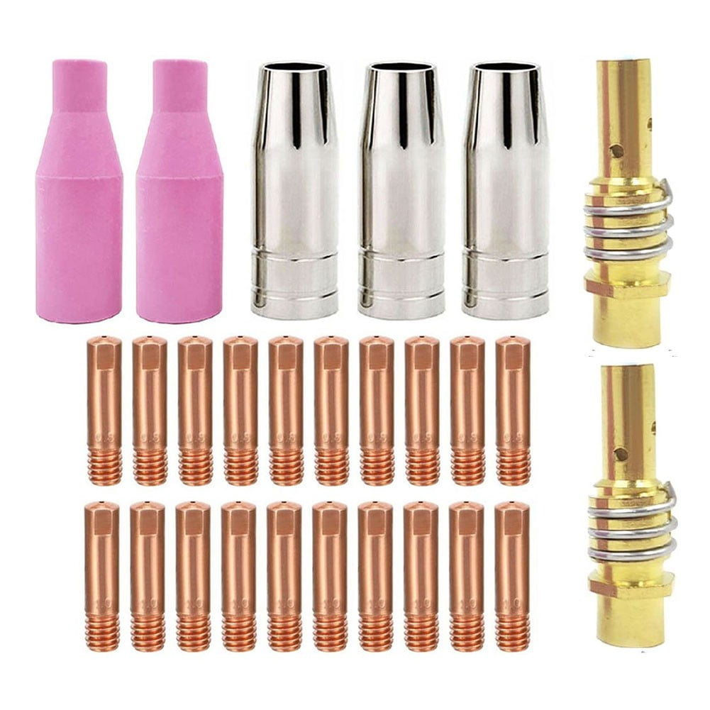 27PCS for MIG for MB15 for 15AK Contact Tips 0.8/1.0mm Welding Torch ...