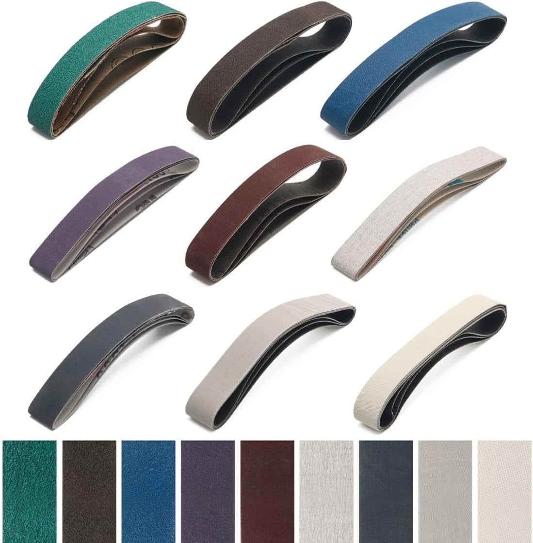 27Pcs 3/4" x 12" Replacement Knife Sharpener Sanding Belt Kit for Work ...