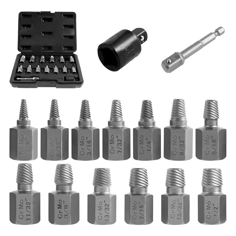 27Pcs Screw Extractor Set, Stripped Bolt Remover, Bolt Extractor Kit ...