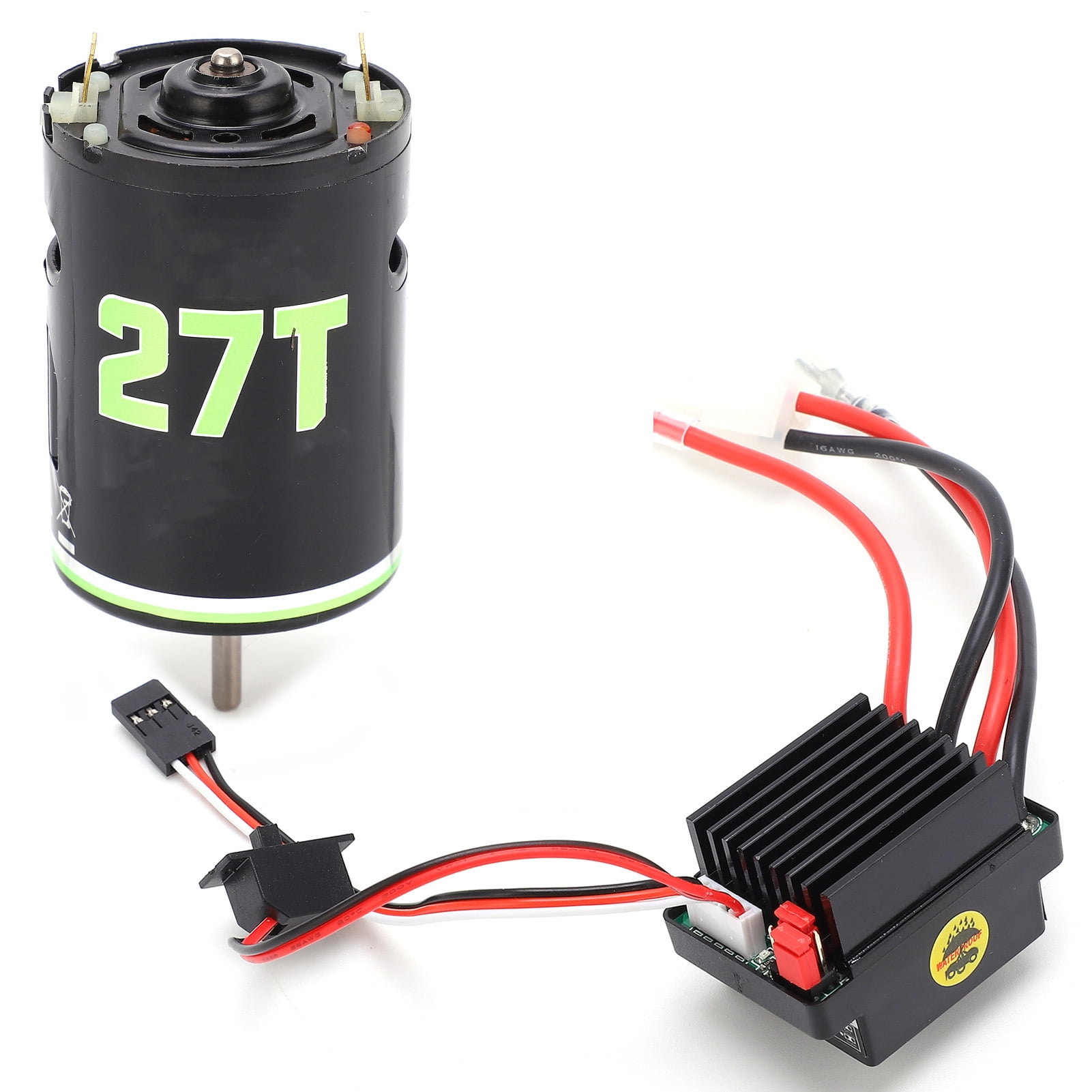 27T Brushed Motor 320A ESC Package for All-Terrain RC Crawlers Monster ...