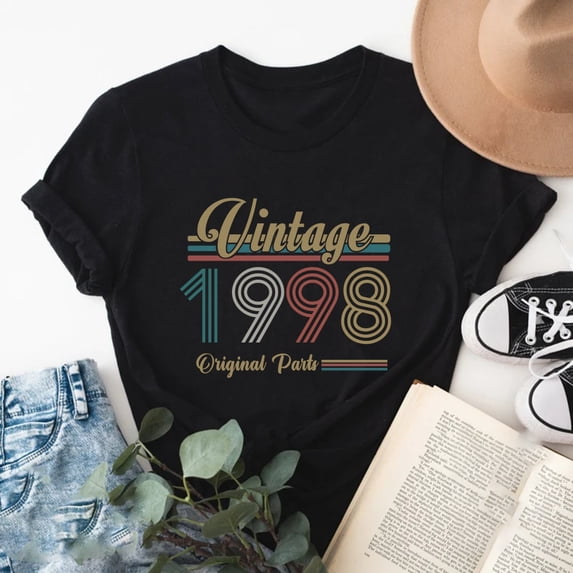 27Th Birthday Shirt, Vintage 1998 Shirt,27Th Birthday Gift For Women ...