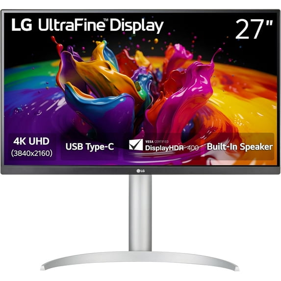 27UP850K-W 27-inch Ultrafine 4K UHD (3840 x 2160) IPS Computer Monitor ...