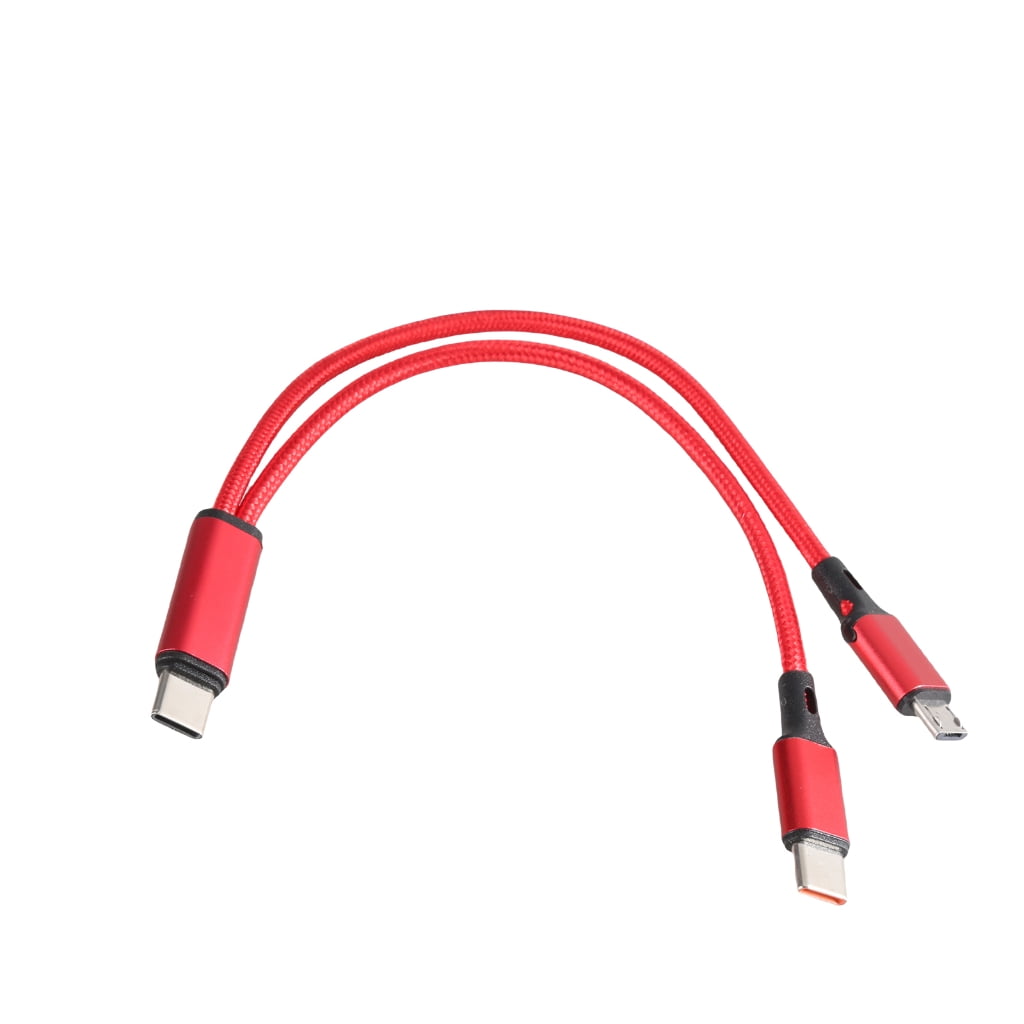 27W 5A Data Charging Cable, Type C to USB 5Pin & Type C Splitter Cord ...