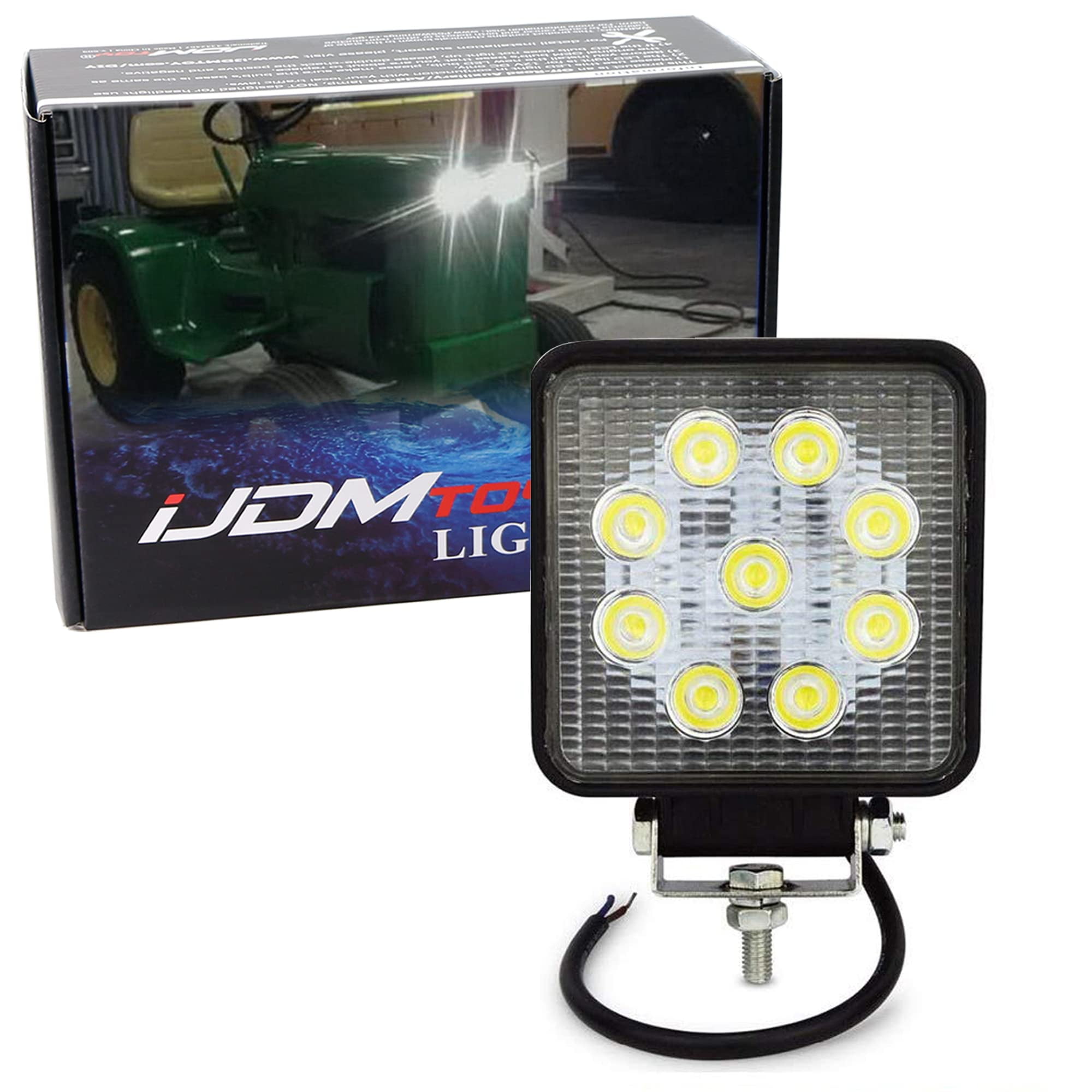 27W High Power LED Work Light, Driving Auxiliary Lamp For Jeep ATV UTV ...