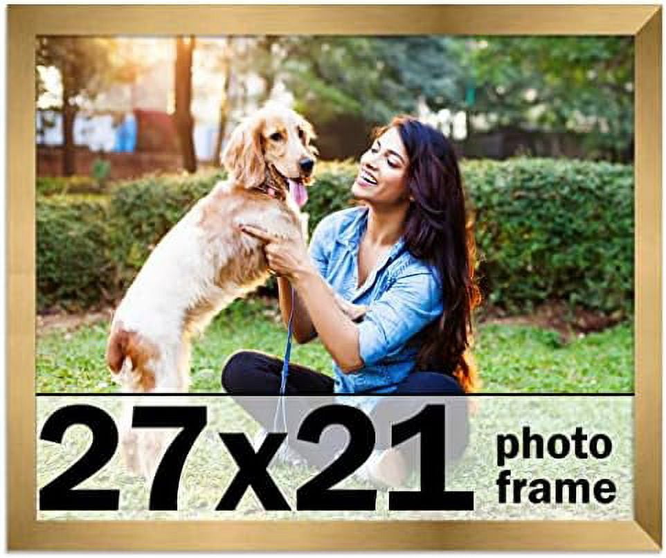 27X21 Frame Bronze Picture Frame - Modern Photo Frame Includes UV Guard ...