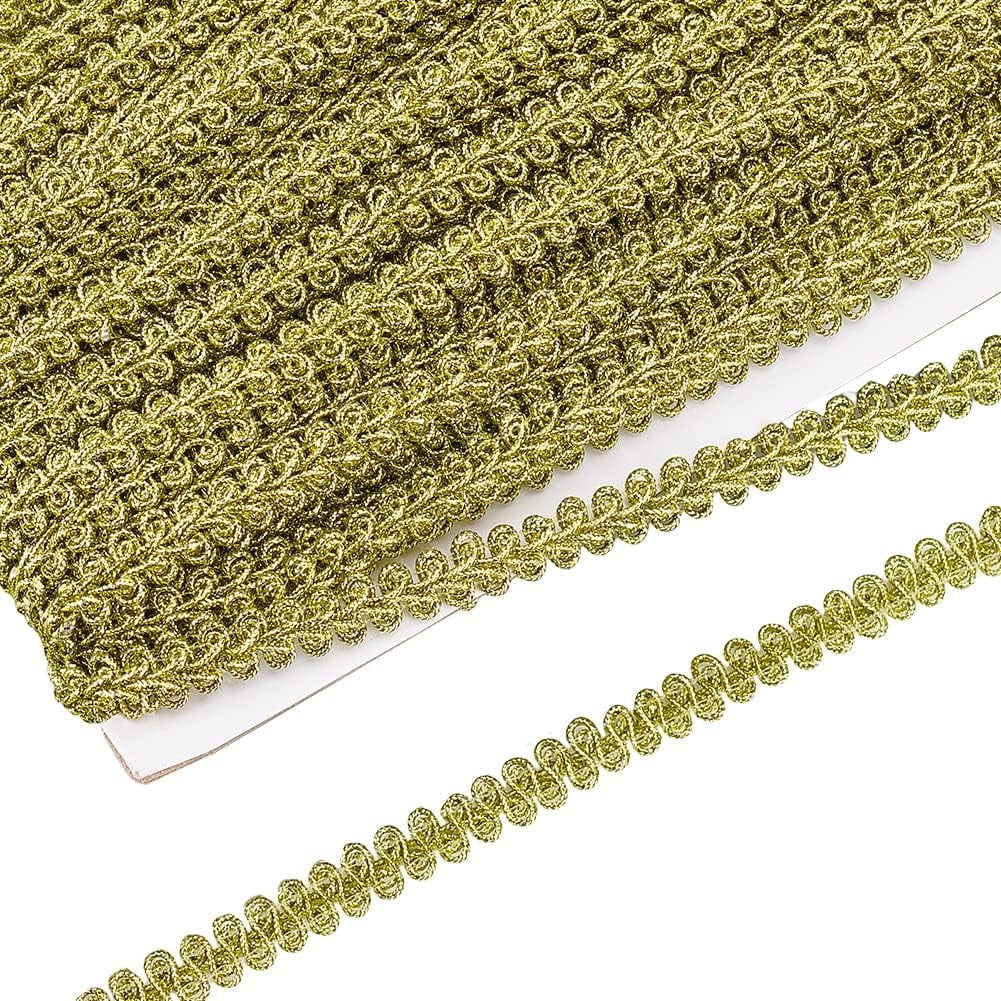 27Yards Metallic Braid Lace Trim Light Gold Sewing Centipede Lace 3/8 ...