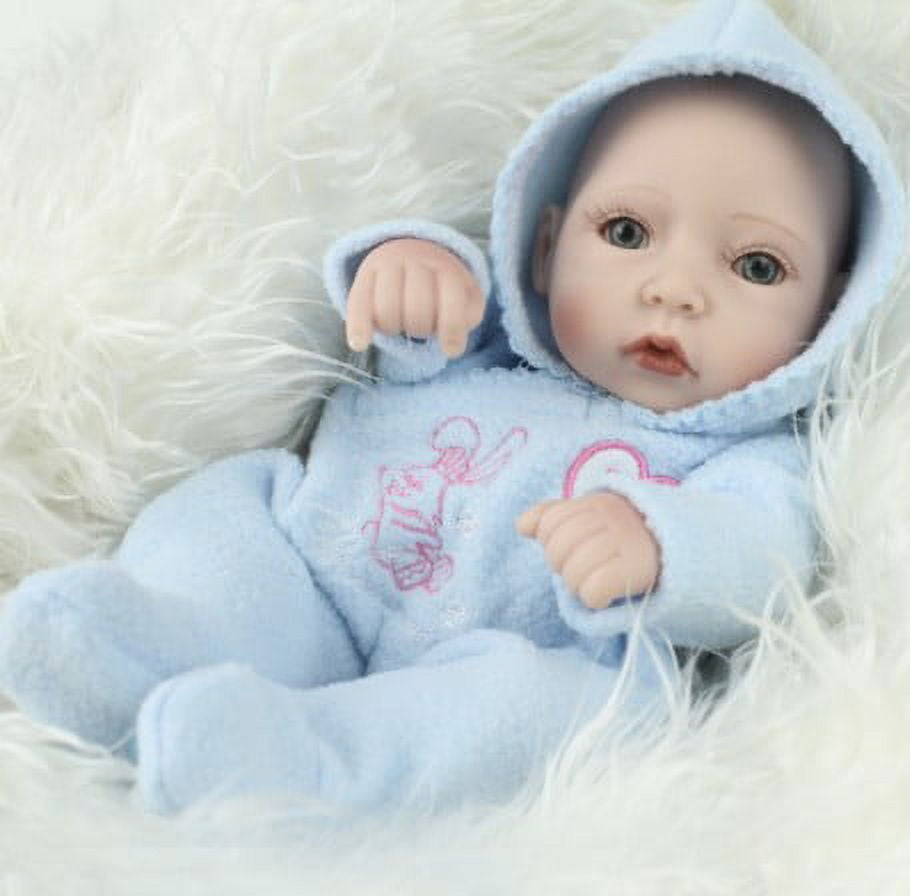 27cm/10.63inch Mini Simulated Baby Doll Reborn Dolls Realistic Reborn ...