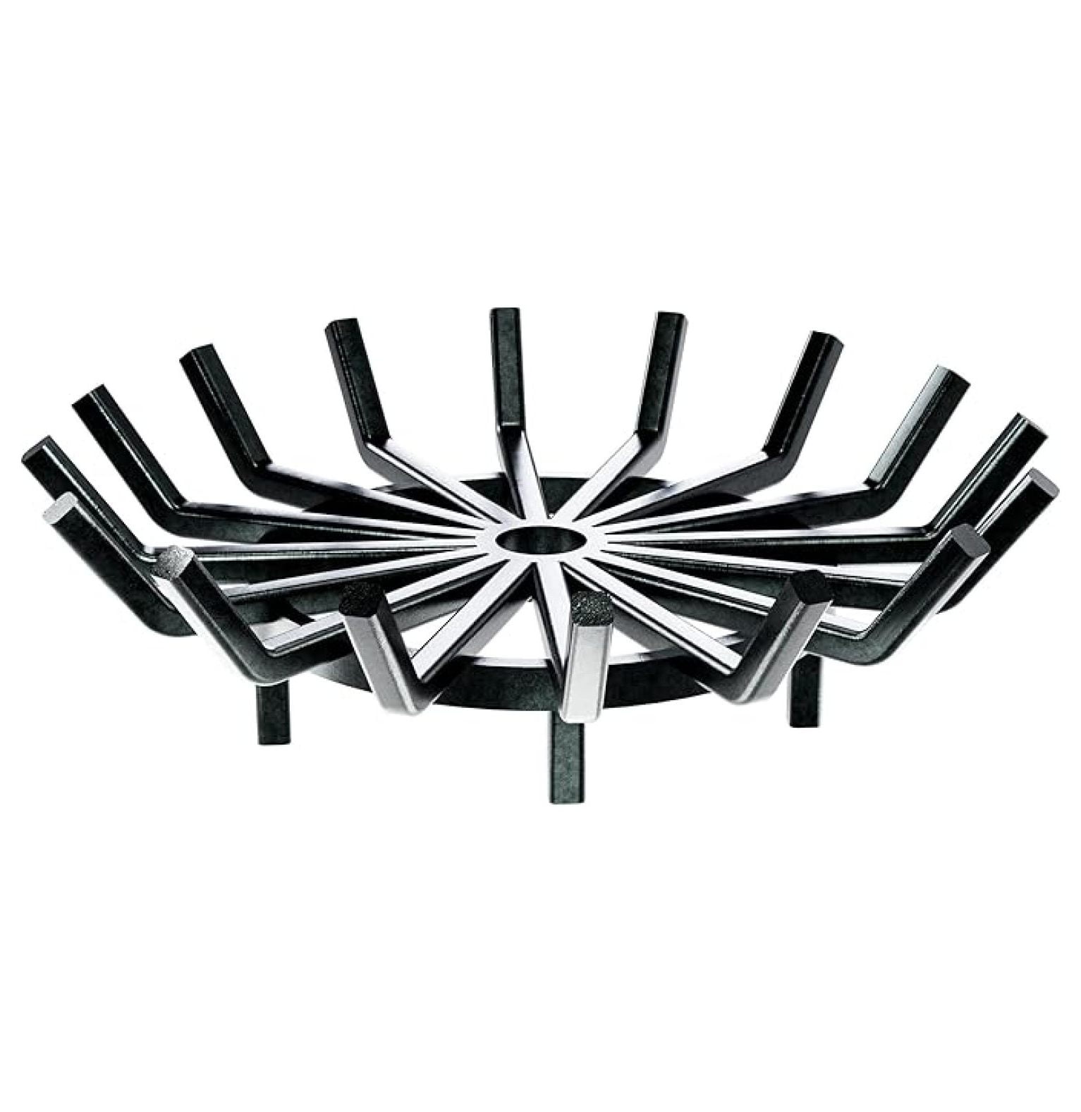 27in Fire Grate Log Grate Wrought Iron Round Spider Wagon Wheel ...