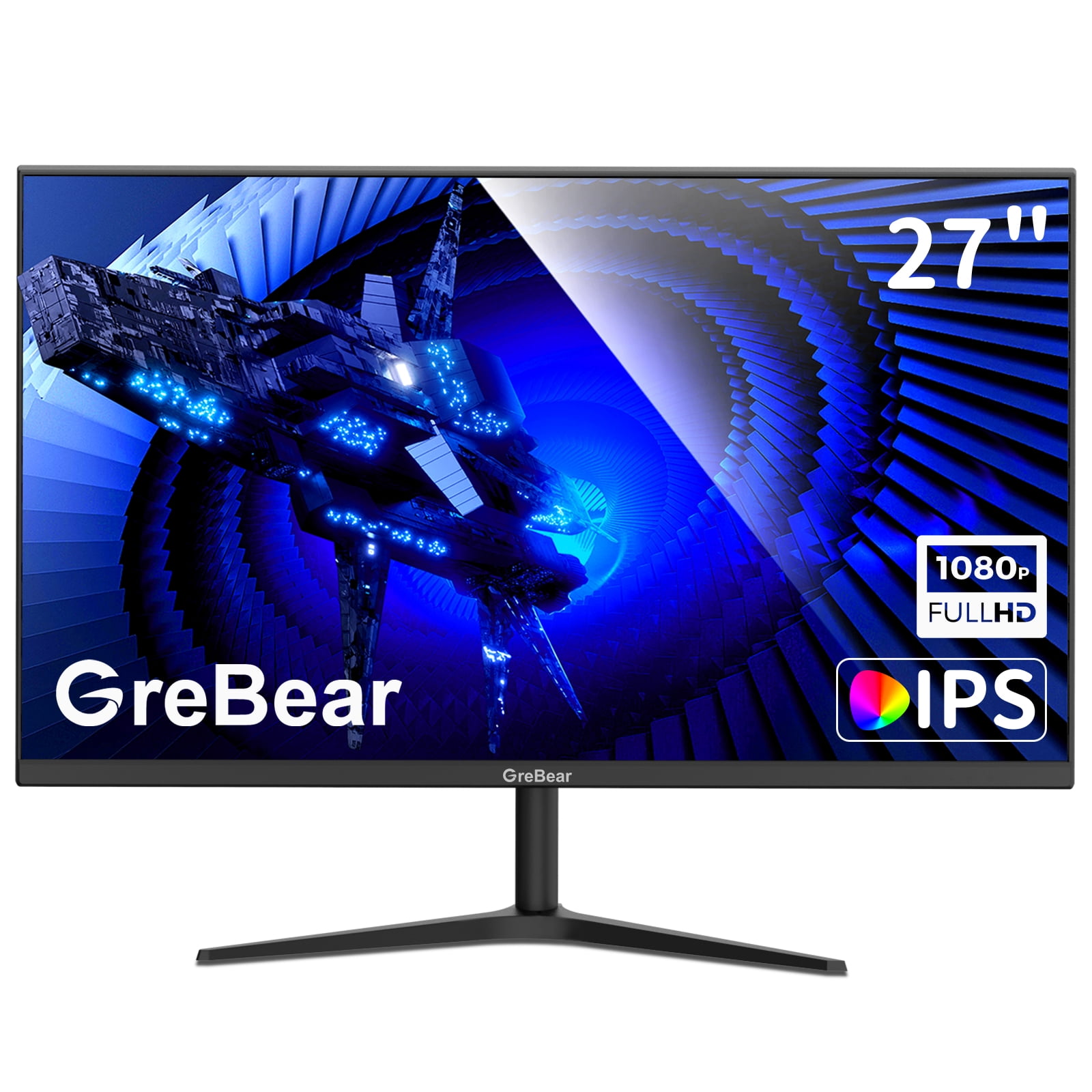 27inch Monitor 75Hz IPS Panel PC Computer Monitors FHD 1080p LED ...