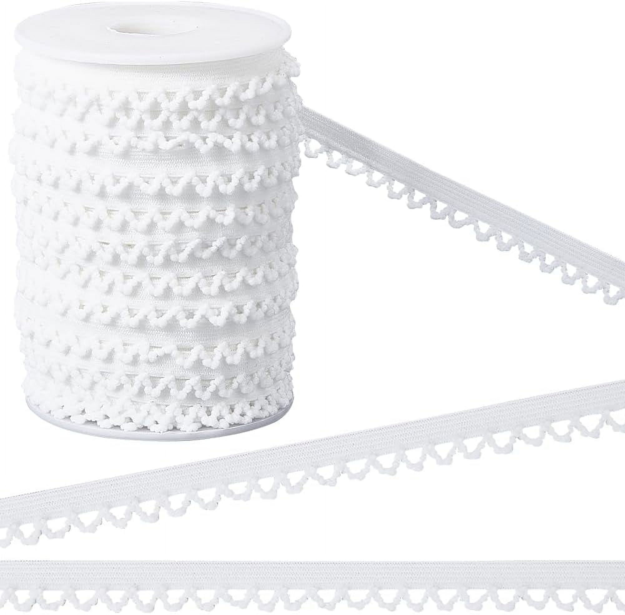 27m 11mm Wide Picot Loop Elastic Lingerie Trim Frilly Spandex Lace ...