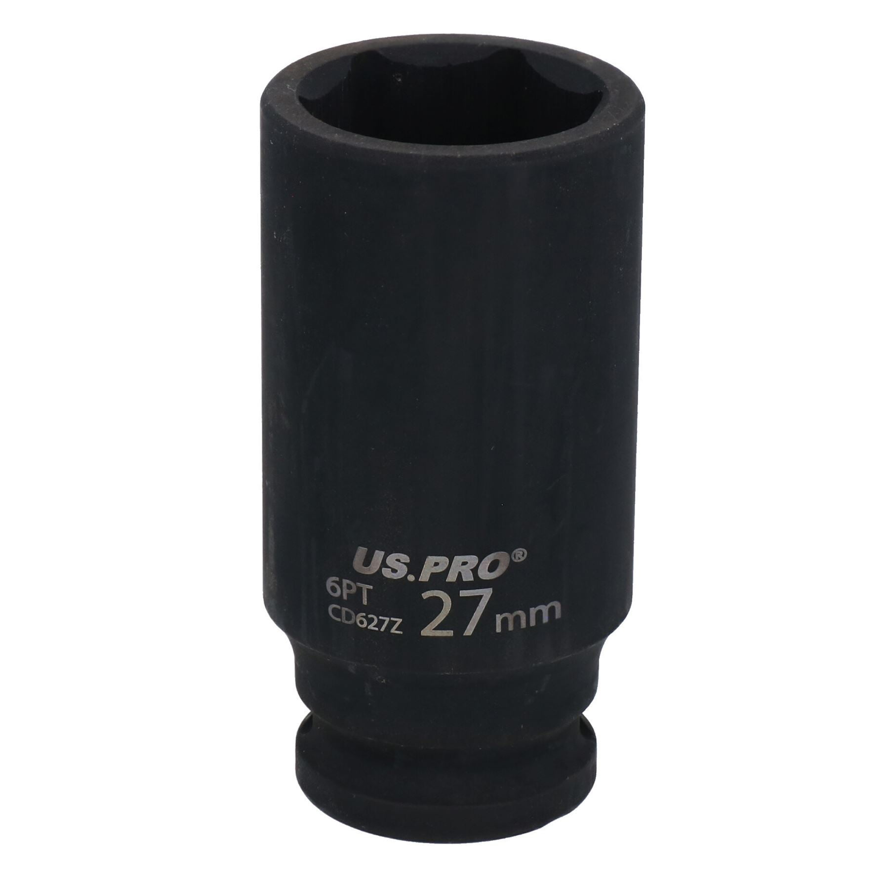 27mm 1/2" Drive Double Deep Metric Impact Socket Single Hex 6 Sided ...