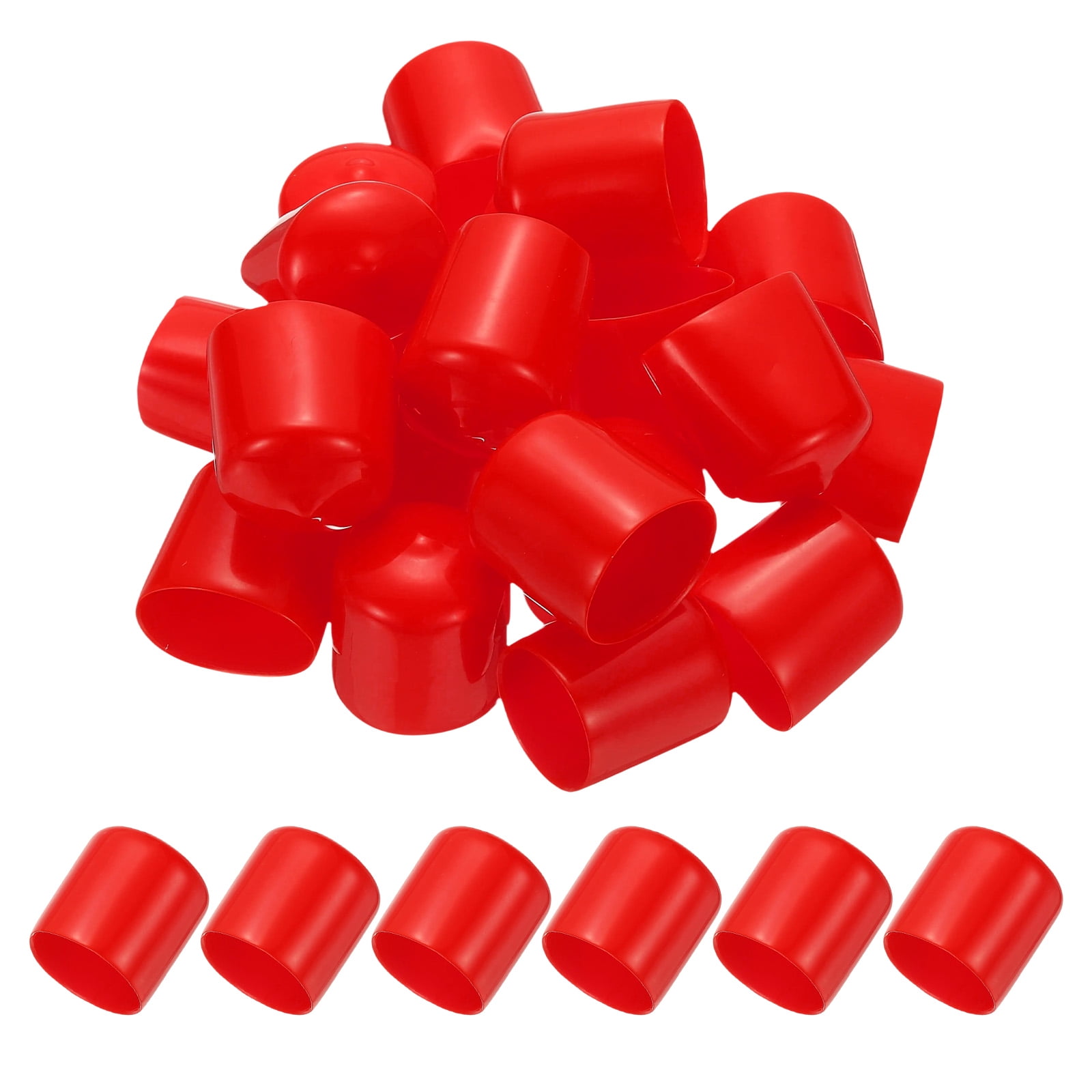 27mm ID Rubber End Caps, 35 PCS Rubber Caps High Temp Rubber Tips Screw ...