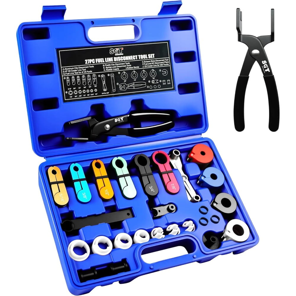 27pc Master Quick Disconnect Tool Kit, Fuel Line Disconnect Tool Set ...