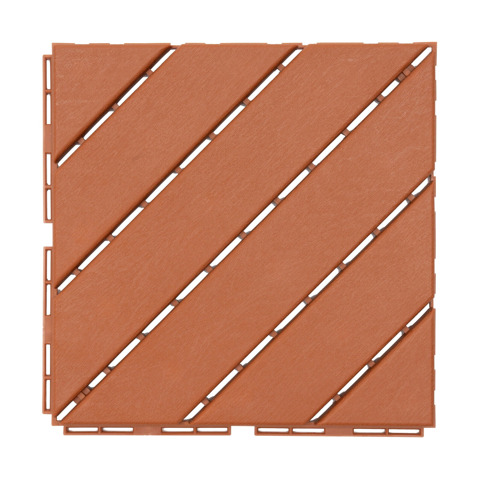27pcs Patio Decking 12x12'' Interlocking Wood Flooring Deck Tile ...