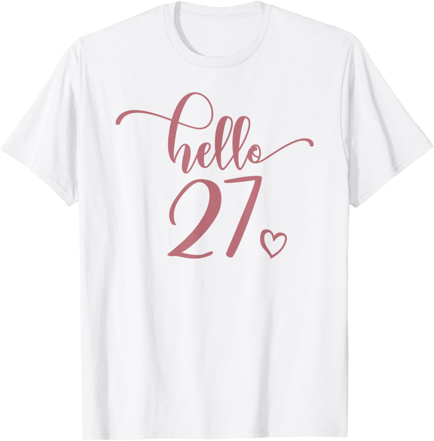 27th Birthday, For Women Hello 27 Cute 27 Years Old T-Shirt - Walmart.com