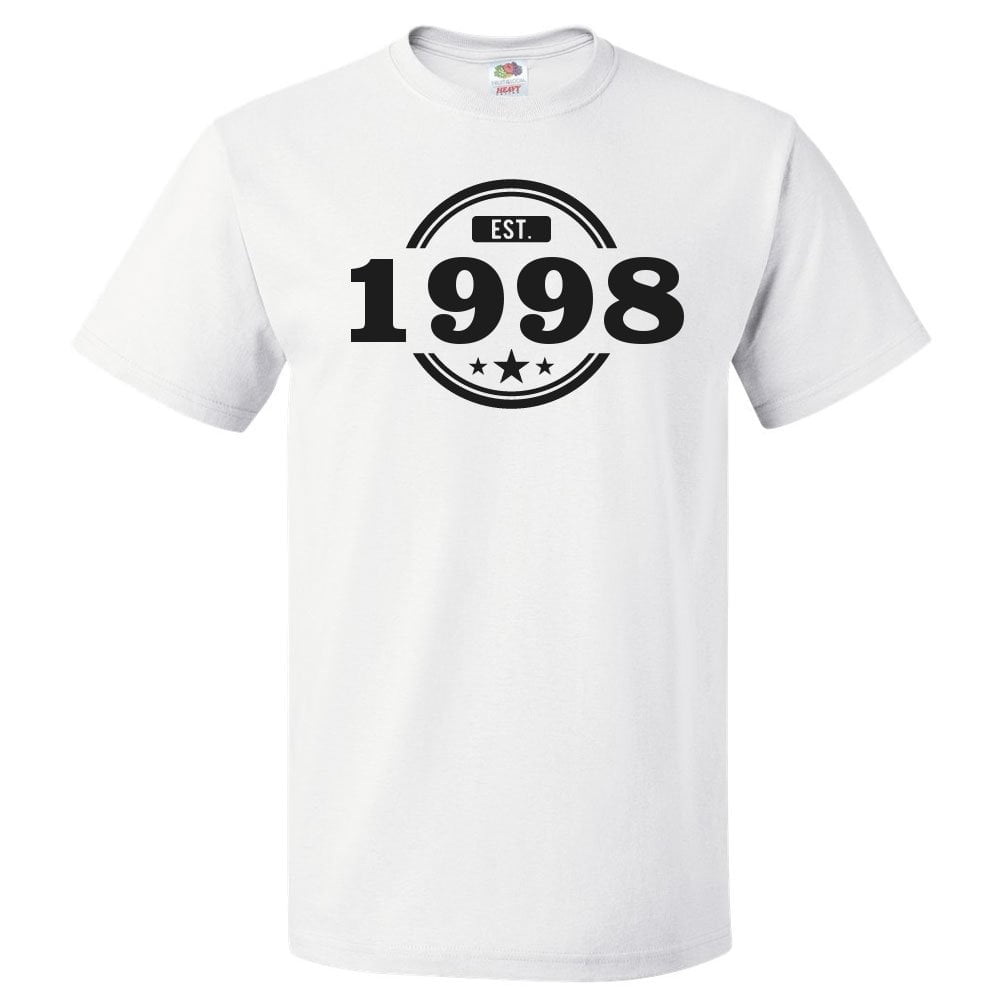 28th Birthday Gift For 28 Year Old Established 1998 T Shirt - Walmart.com