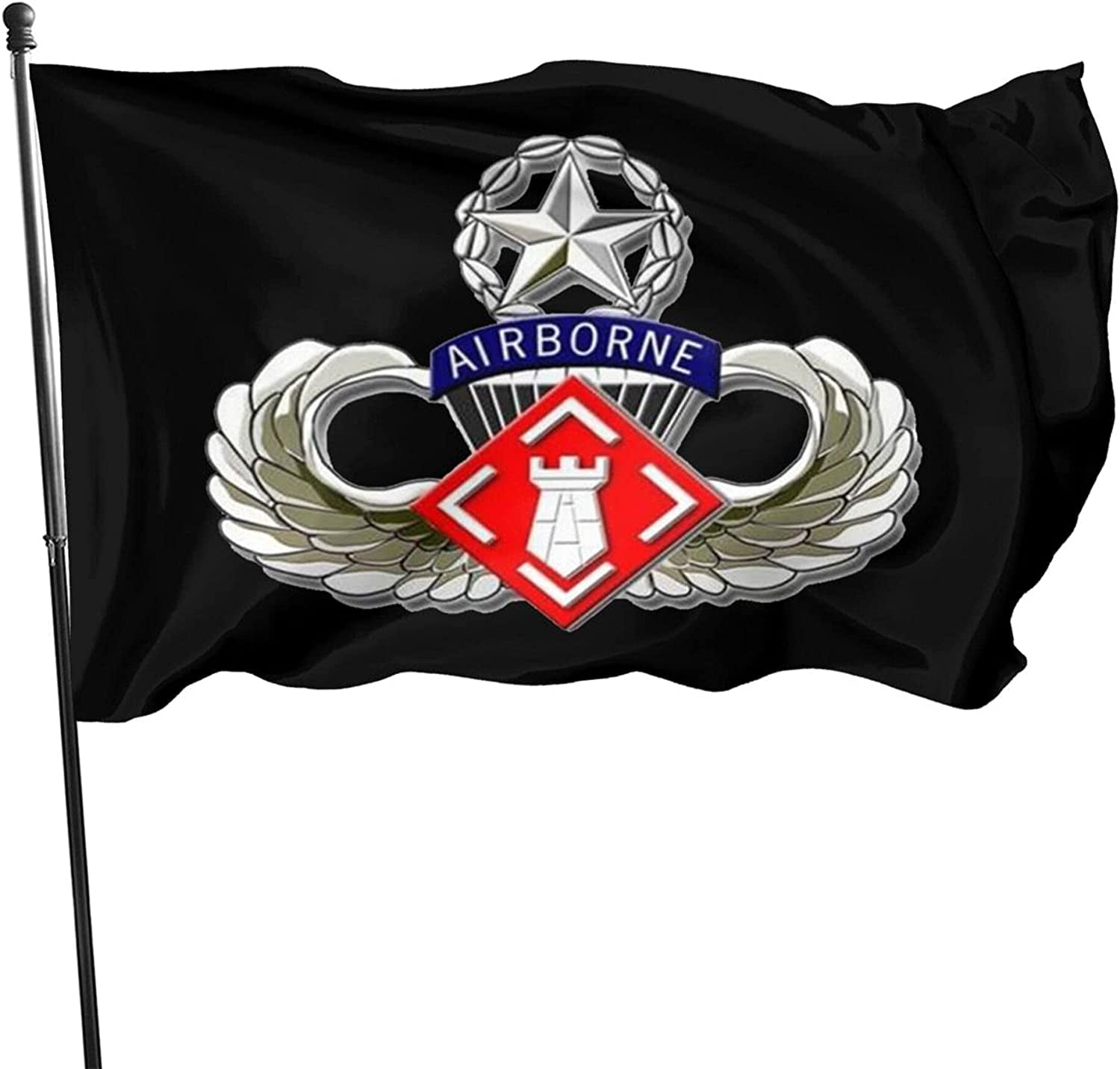 27th Engineer Battalion Airborne Jump Wings Garden 3x5Ft Flag Outdoor ...