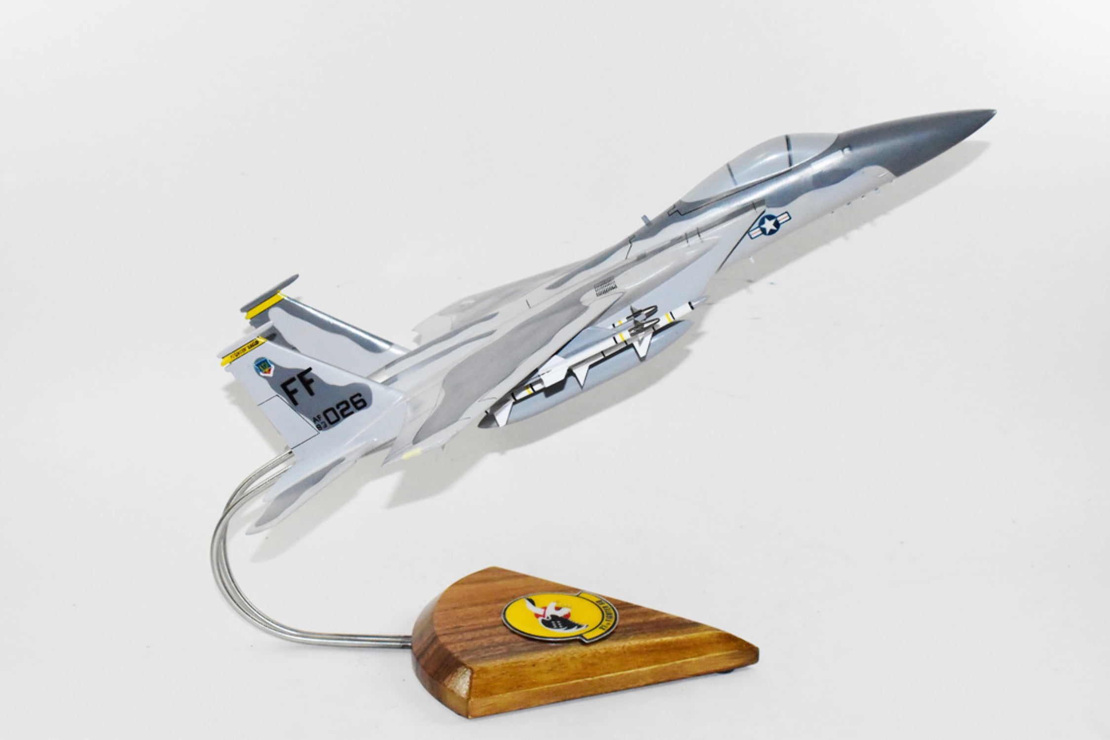 27th Fighter Squadron F-15 Model, (17), Mahogany, Fighter - Walmart.com