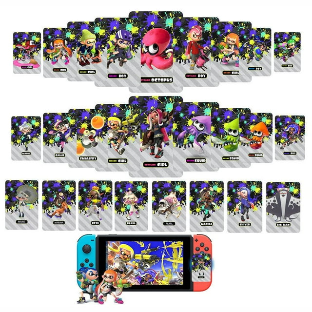 27x Set Mini NFC Cards Splatoon 2 / 3 Switch - Walmart.com