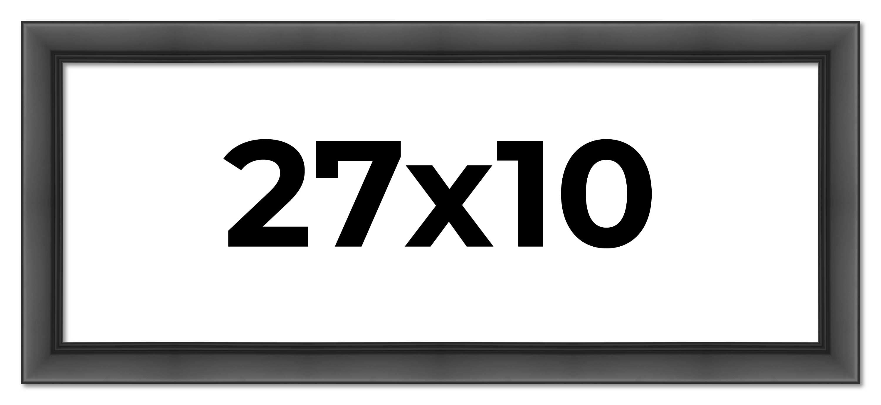 27x10 Frame Black Passaggi Solid Wood Picture Frame Width 1.5 Inches ...