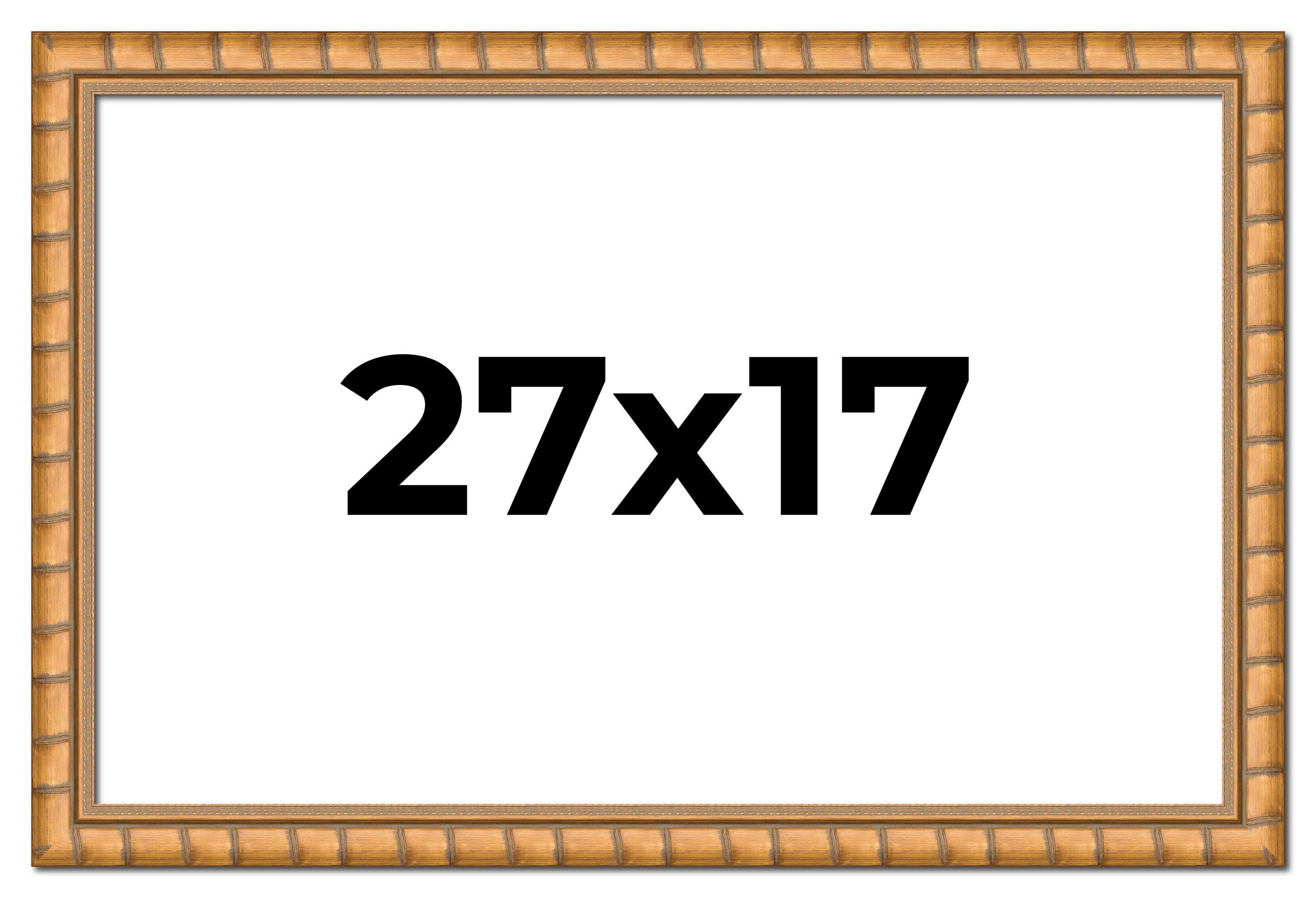 27x17 Frame Gold Real Wood Picture Frame Width 1.5 inches | Interior ...
