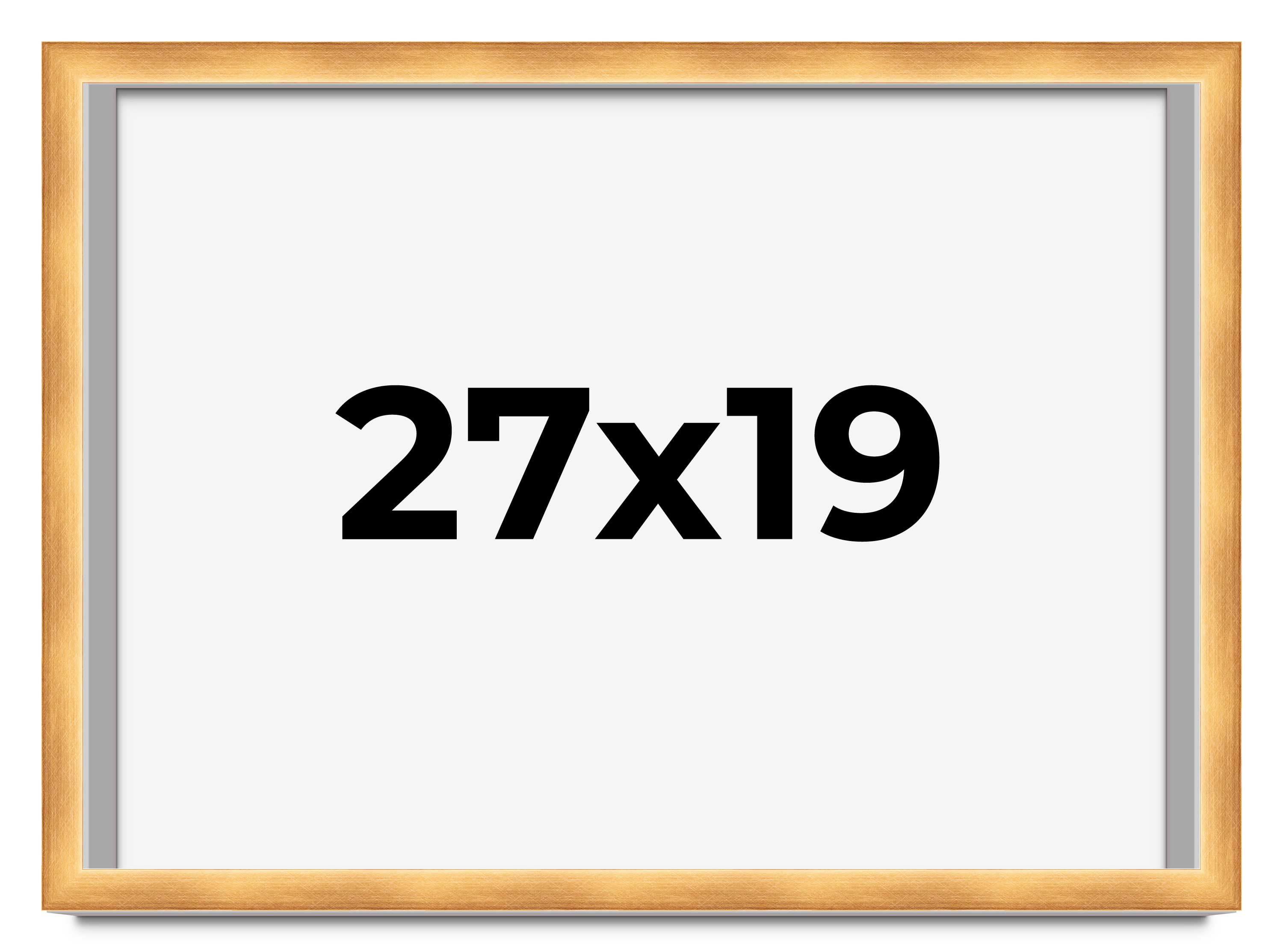 27x19 Shadow Box Bronze Cross-Brushed Display Frame | 1.625 Inches Deep ...