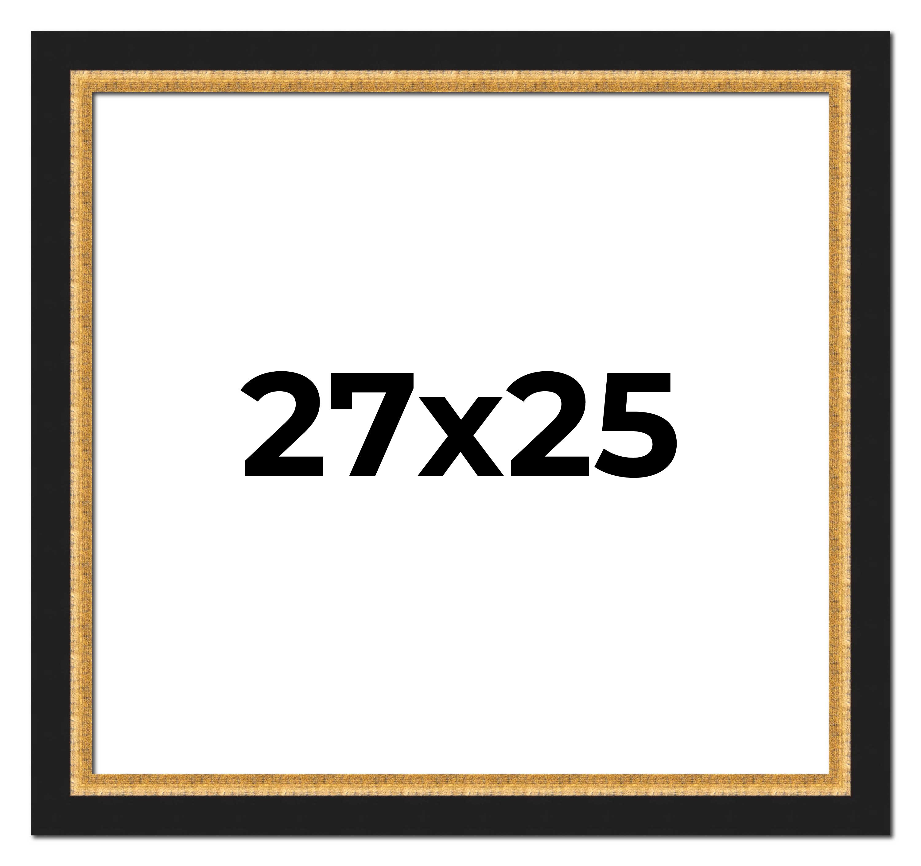 27x25 Frame Gold Real Wood Picture Frame Width 2.25 Inches | Interior ...