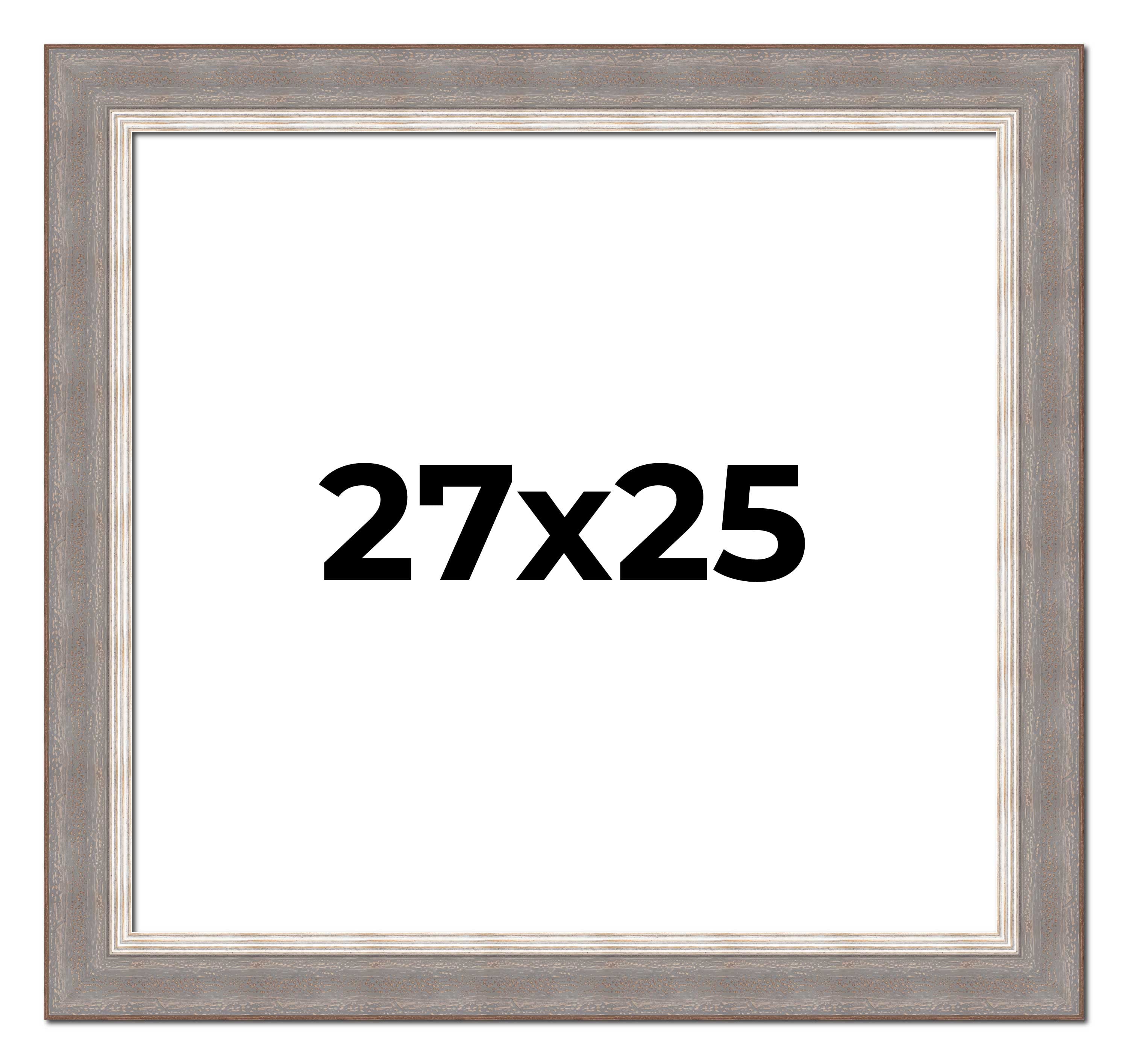 27x25 Frame Grey Real Wood Picture Frame Width 2.75 Inches | Interior ...