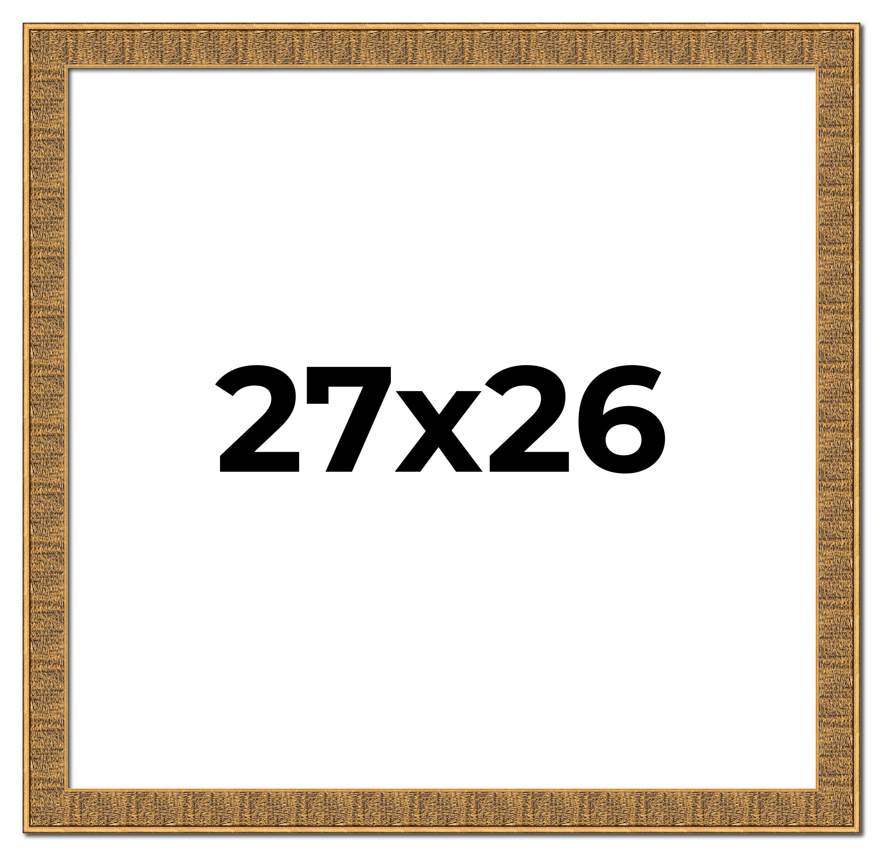 27x26 Frame Black and Gold Distressed Solid Wood Sonoma Picture Frame ...