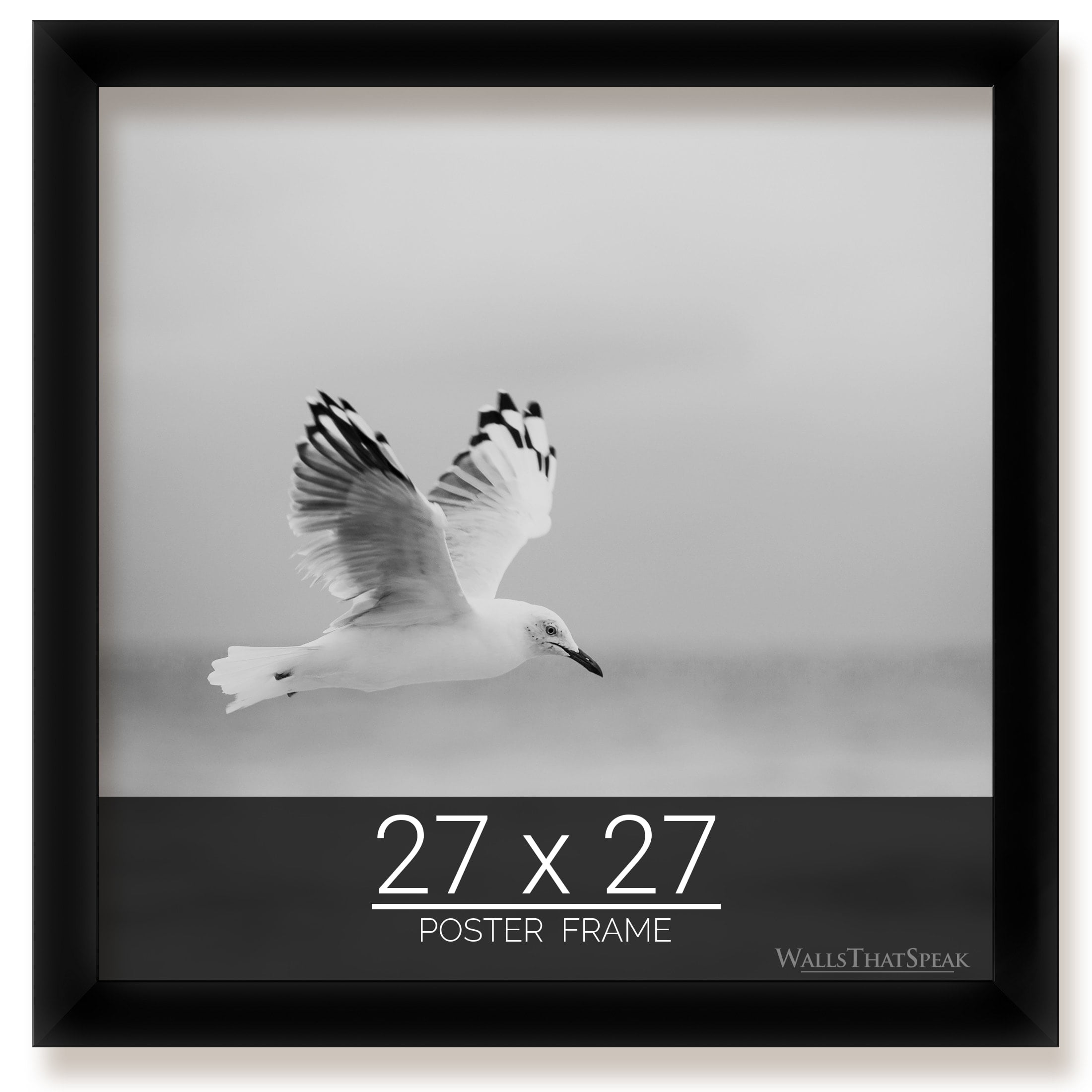 27x27 Black Picture Frame for Puzzles Posters Photos or Artwork ...
