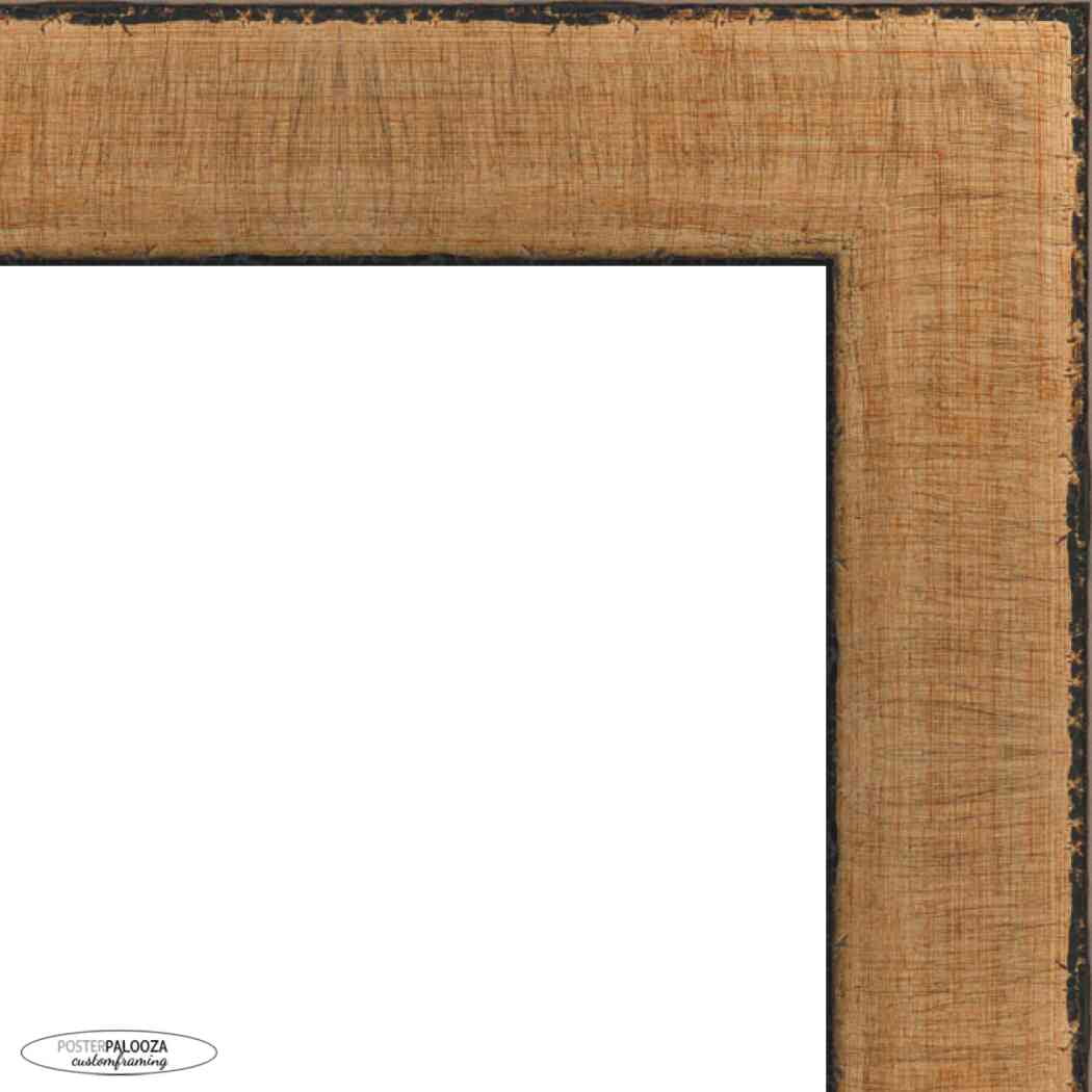 27x36 Embellished Gold Picture Frame - UV Acrylic, Foam Board Backing ...