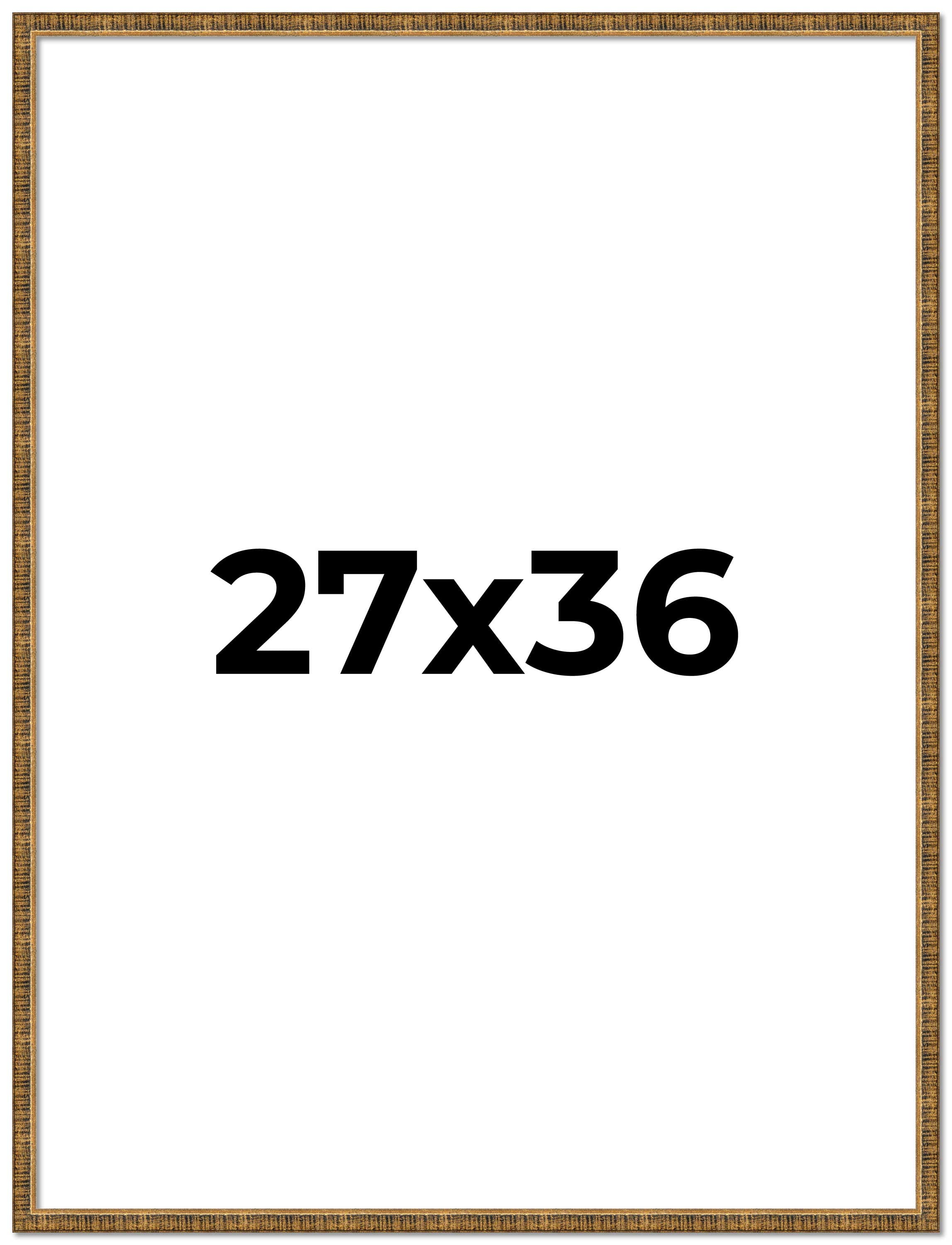 27x36 Frame Gold Picture Frame - Complete Modern Photo Frame Includes ...