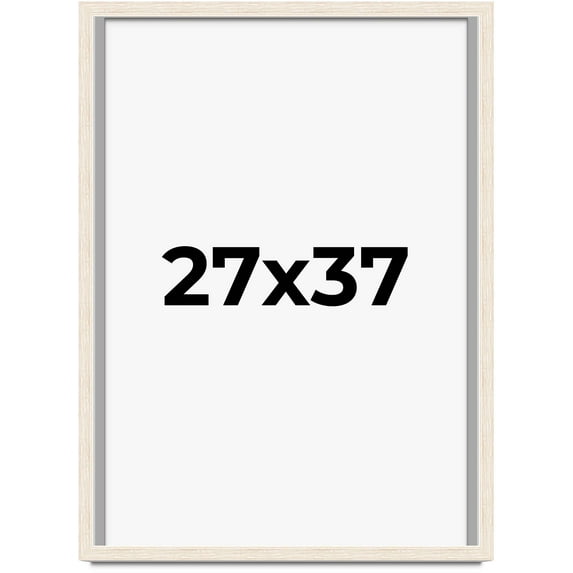 27x37 Shadow Box Frame White | 1.125 Inches Deep Real Wood Rustic ...